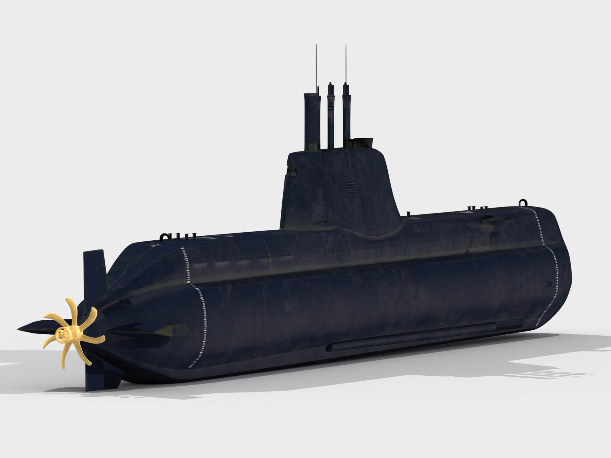 Son Won II Class Submarine - 3D Model by FiniasK