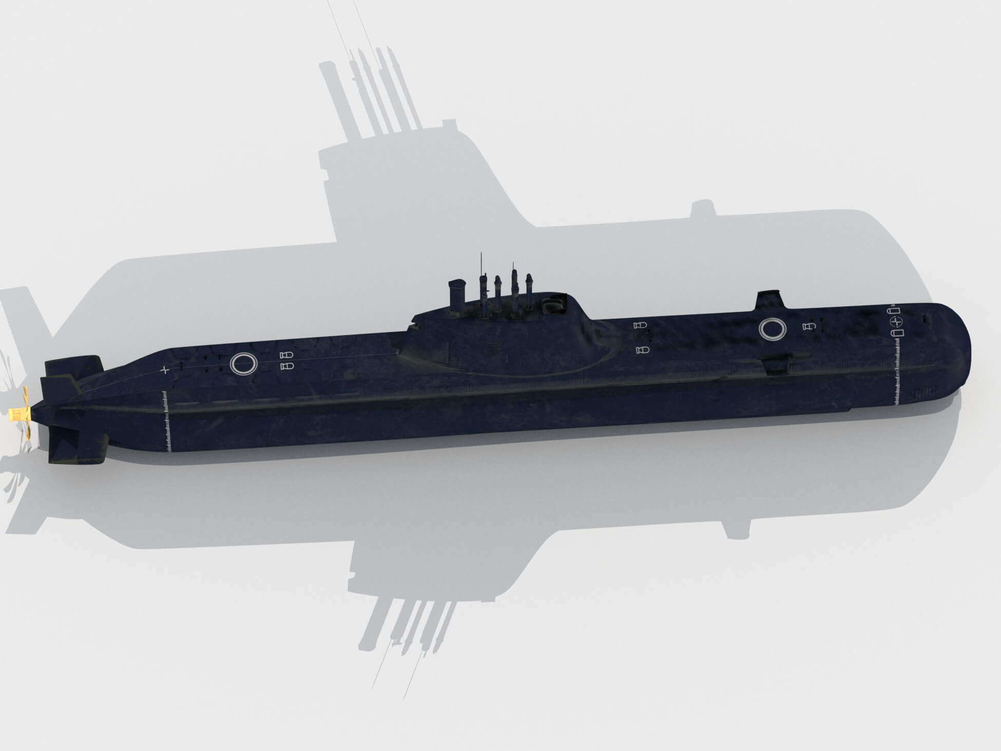 Son Won II Class Submarine - 3D Model by FiniasK