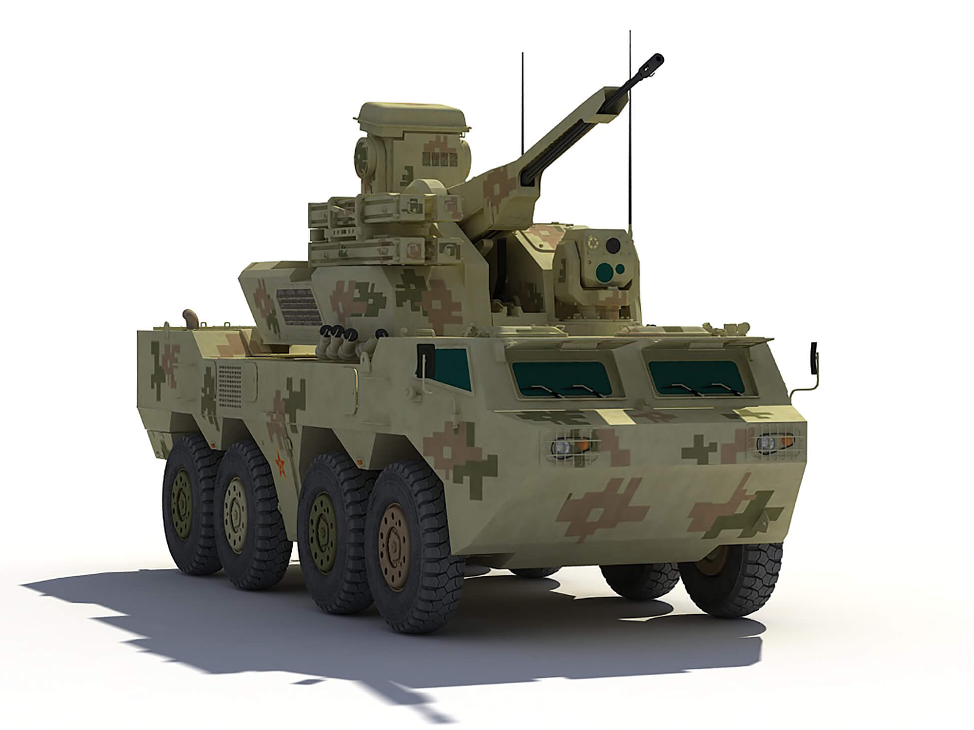 Norinco SWS2 Spaag 8x8 wheeled - 3D Model by FiniasK