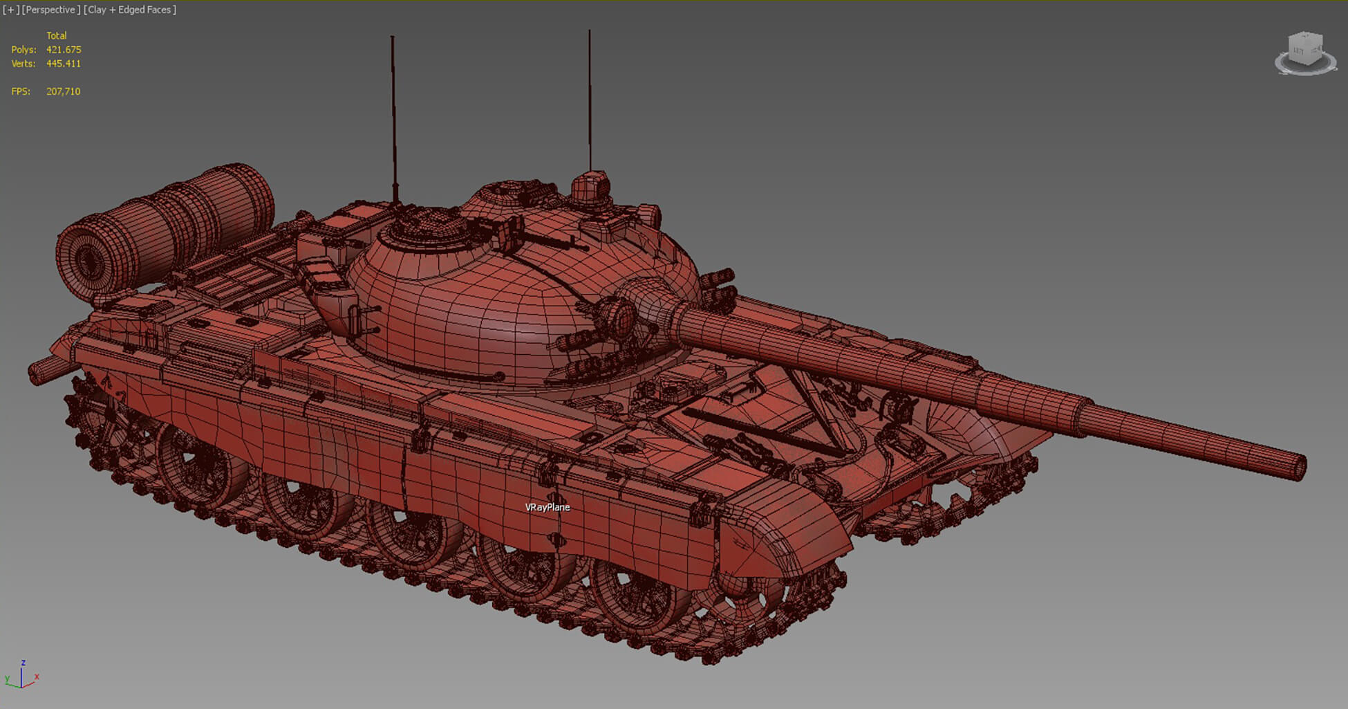 T-72 A russian mbt 3D Model by FiniasK