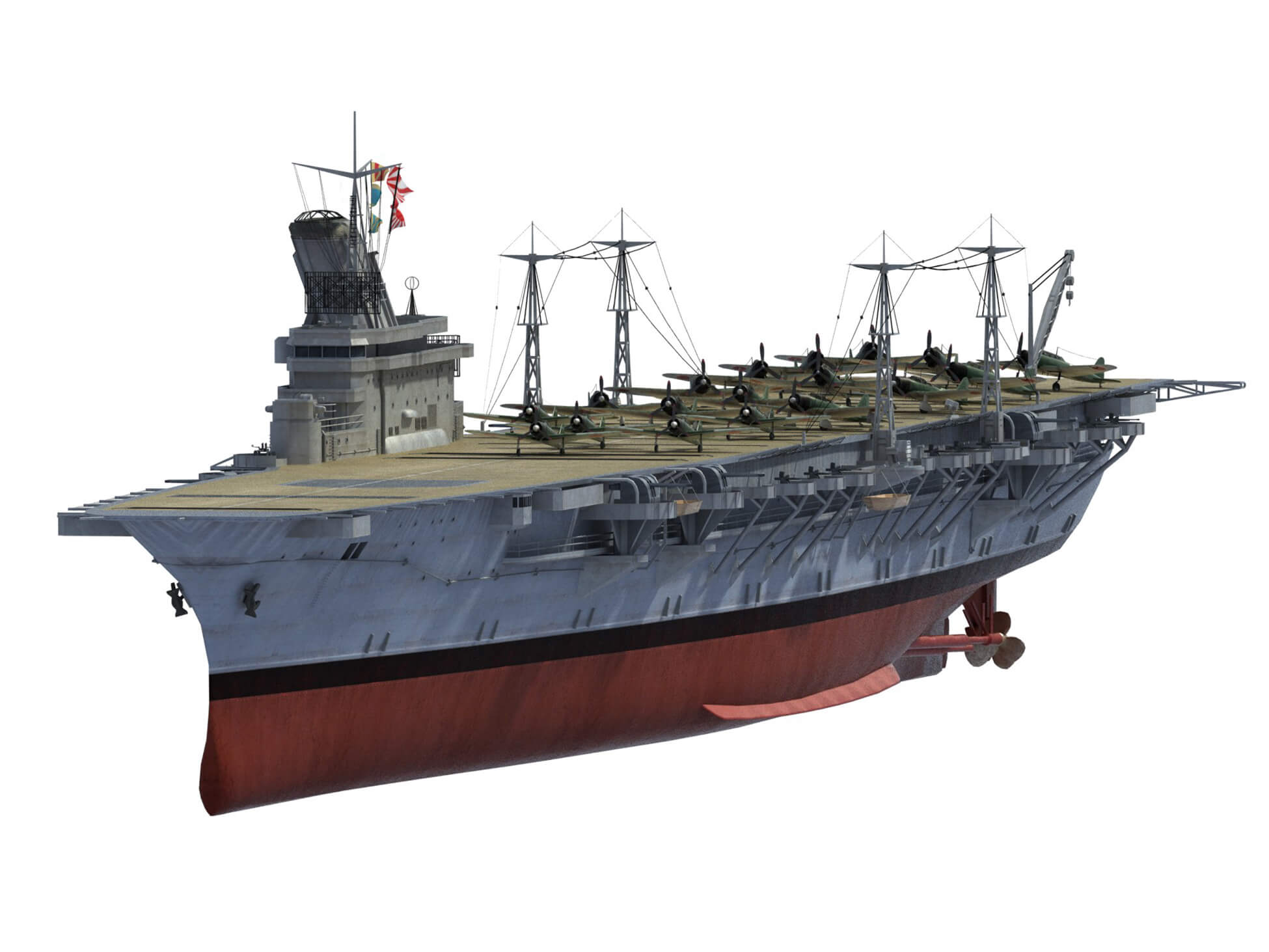 Taiho Japanese IIWW Carrier - 3D Model by FiniasK