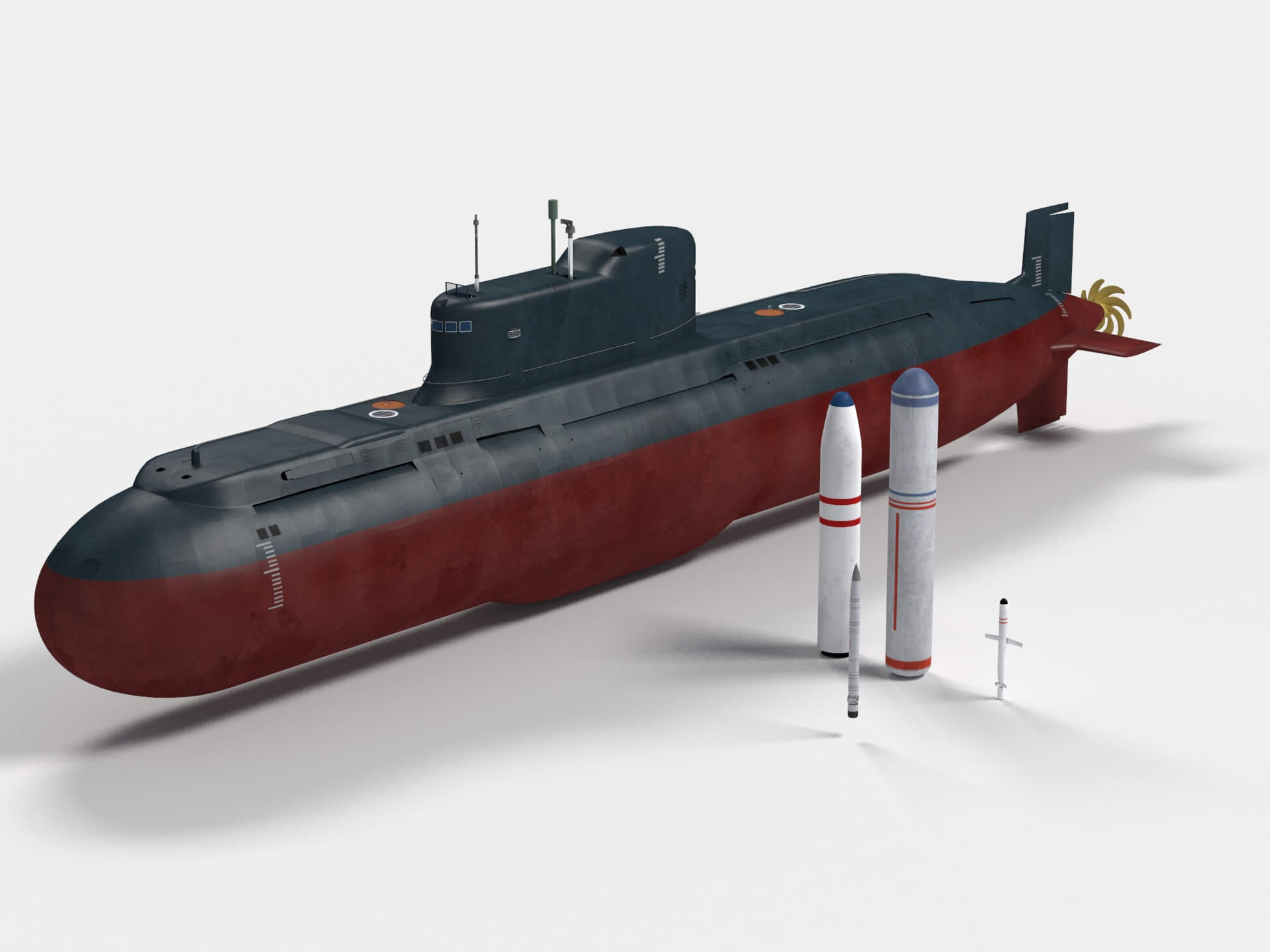 Type 032 Qing Class Submarine - 3D Model by FiniasK
