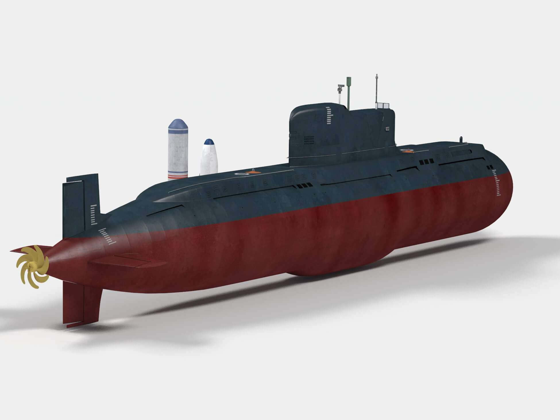 Type 032 Qing Class Submarine - 3D Model by FiniasK