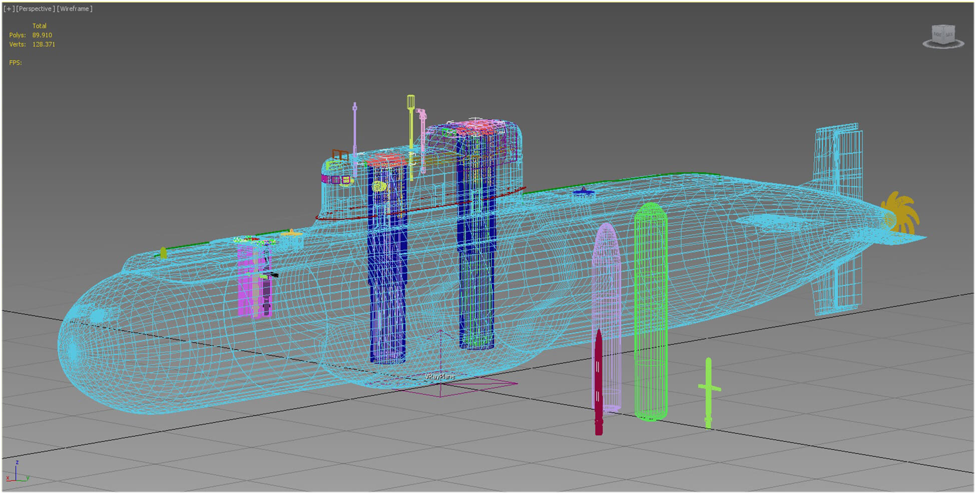 Type 032 Qing Class Submarine - 3D Model by FiniasK
