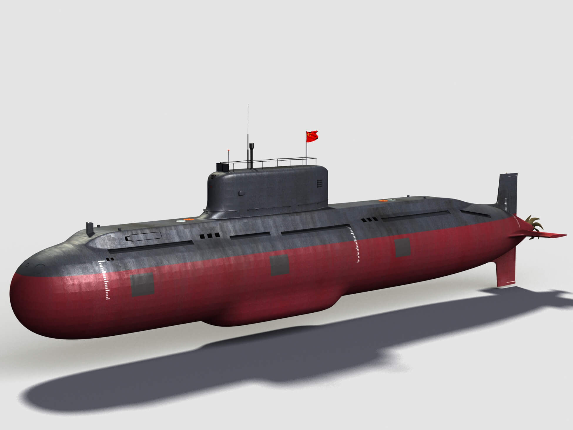 Type 032A Qing Class Submarine - 3D Model by FiniasK