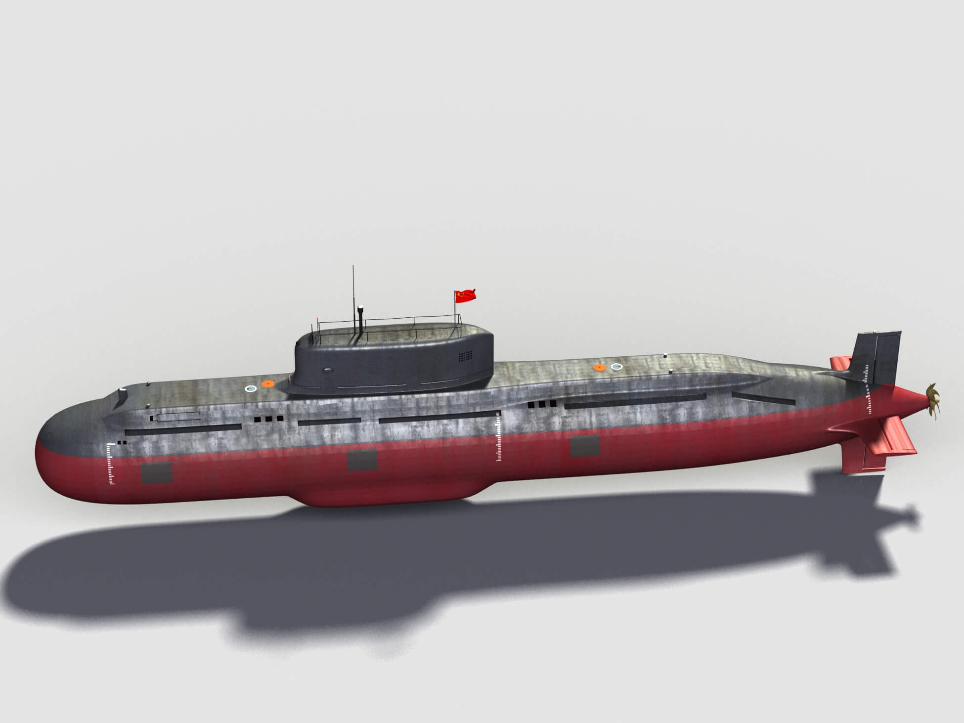 Type 032A Qing Class Submarine - 3D Model by FiniasK