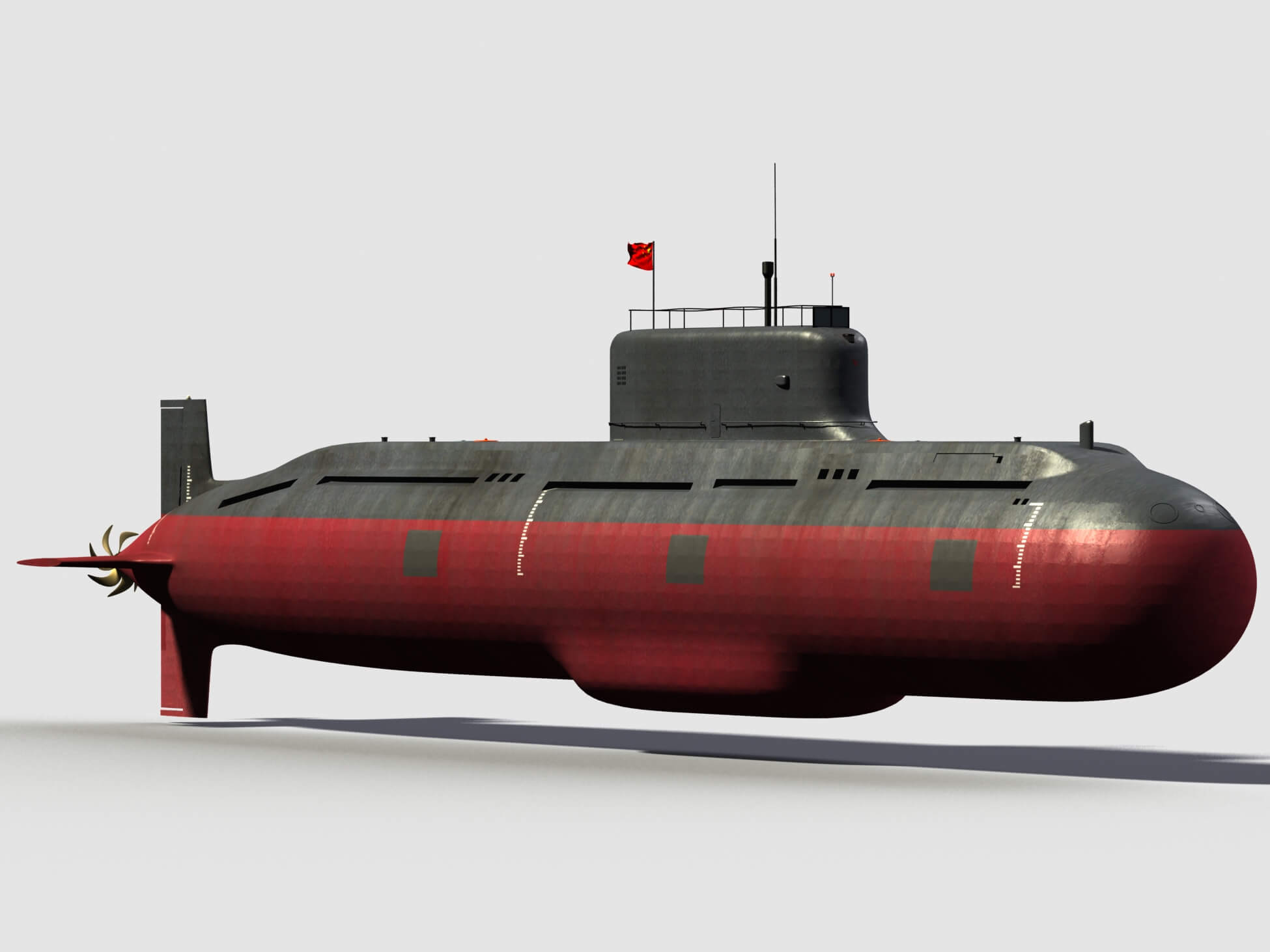 Type 032A Qing Class Submarine - 3D Model by FiniasK