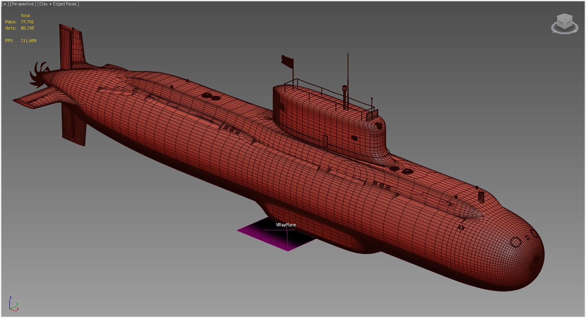 Type 032A Qing Class Submarine - 3D Model by FiniasK