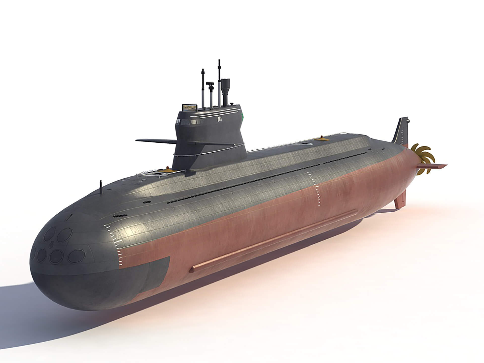 Type 039C Yuan 2 Class Submarine - 3D Model by FiniasK