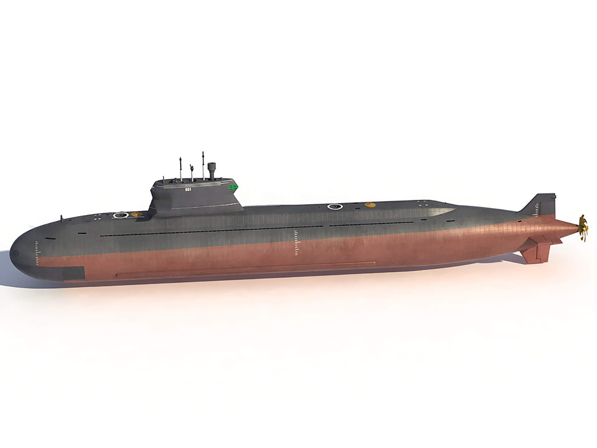 Type 039C Yuan 2 Class Submarine - 3D Model by FiniasK