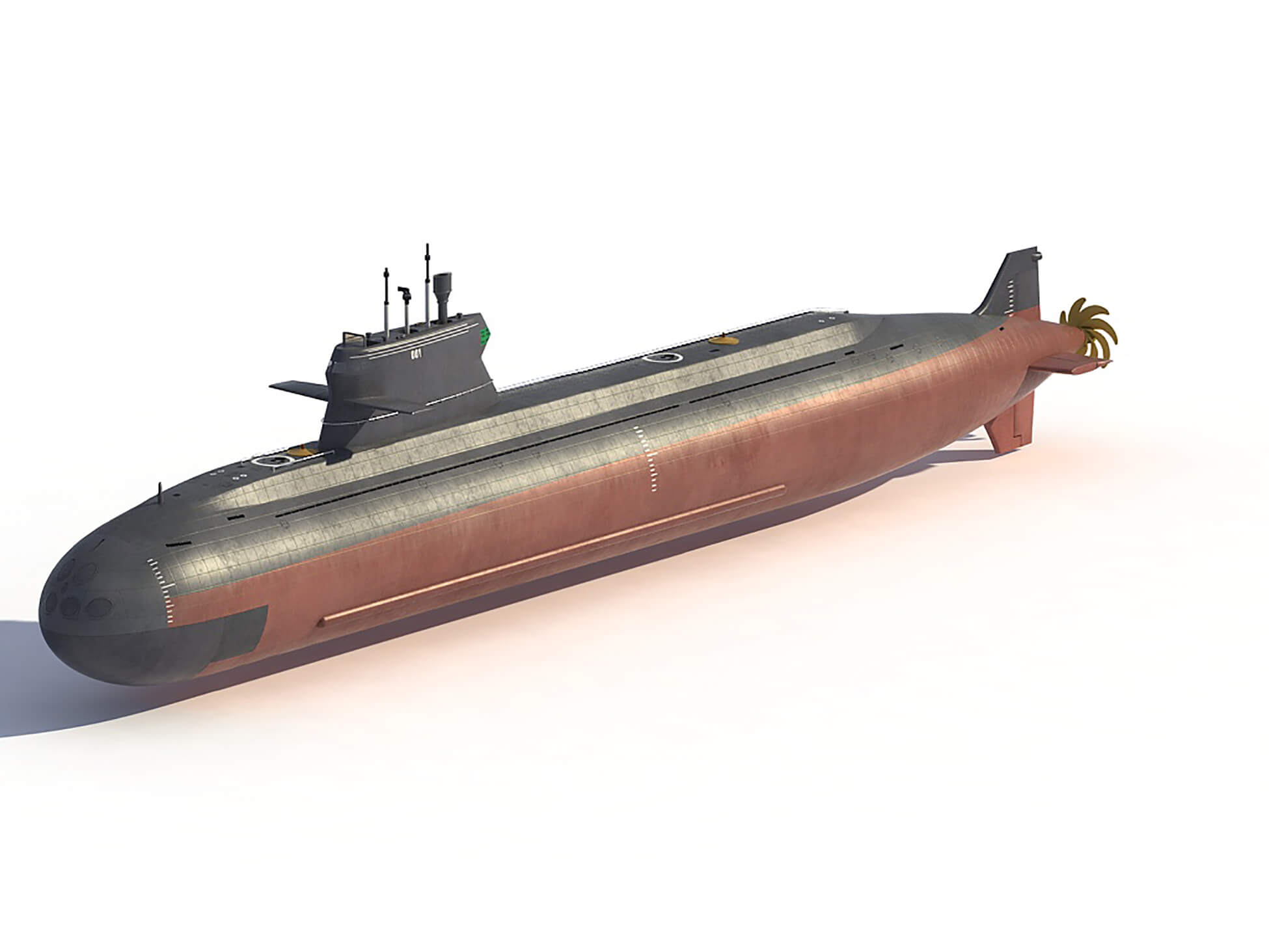 Type 039C Yuan 2 Class Submarine - 3D Model by FiniasK