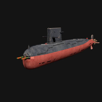Type 039 Song Class Submarine - 3D Model by FiniasK
