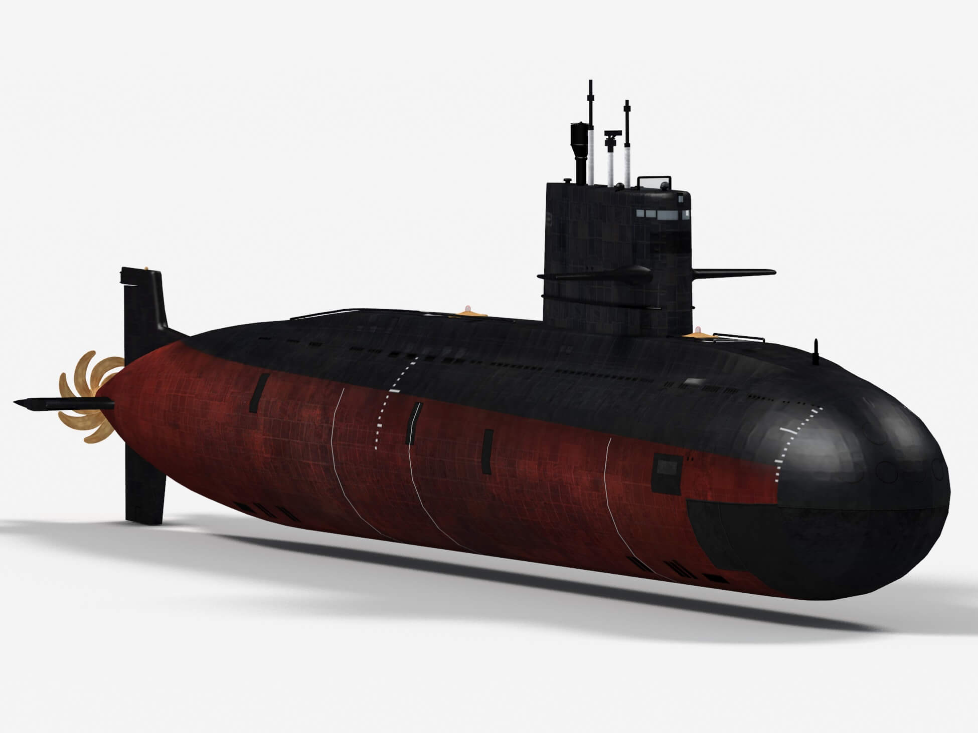 Type 039A Yuan Class Submarine - 3D Model by FiniasK