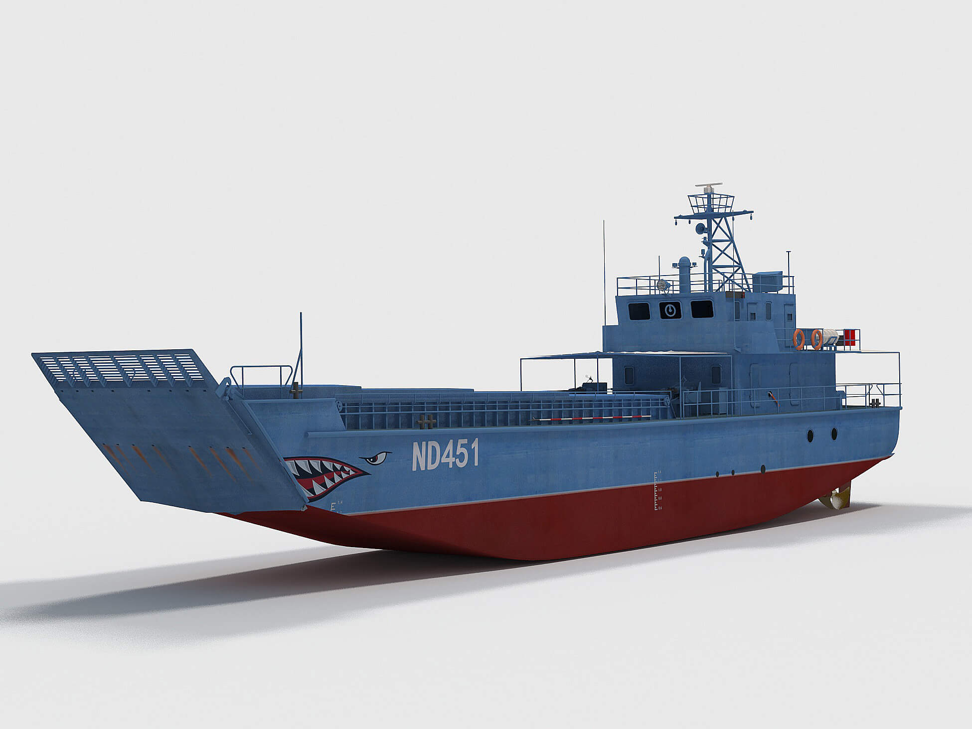 Type 069 Yuqin Class Landing Craft - 3D Model by FiniasK