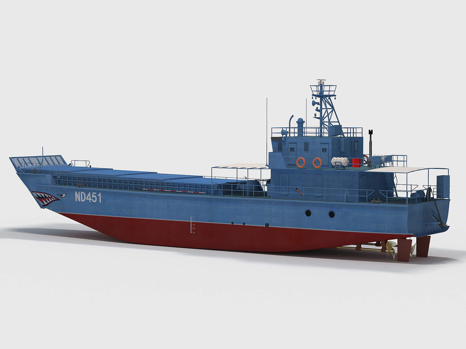 Type 069 Yuqin Class Landing Craft - 3D Model by FiniasK