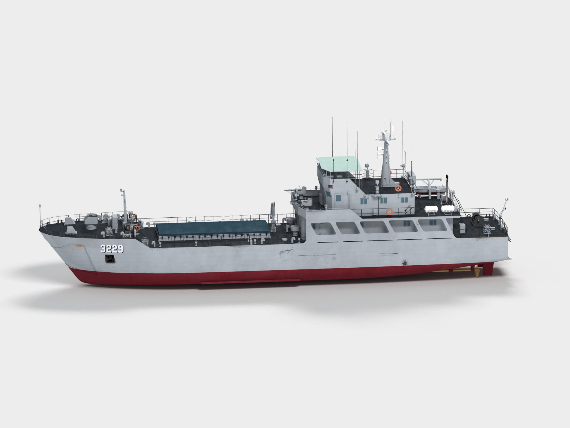 Type 074 Yuhai Class Landing Ship - 3D Model by FiniasK