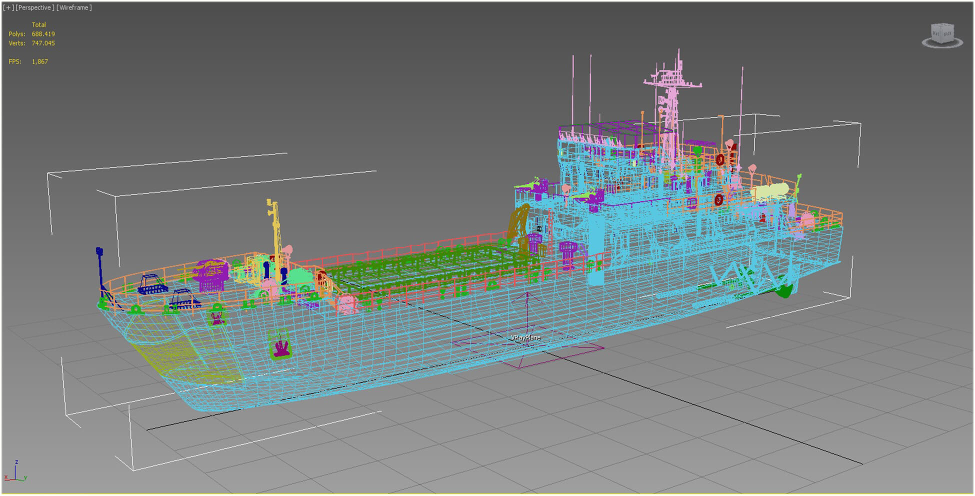 Type 074 Yuhai Class Landing Ship - 3D Model by FiniasK