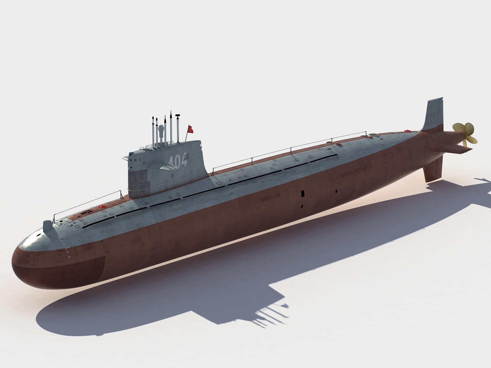 Type 091 Han Class Submarine - 3D Model by FiniasK