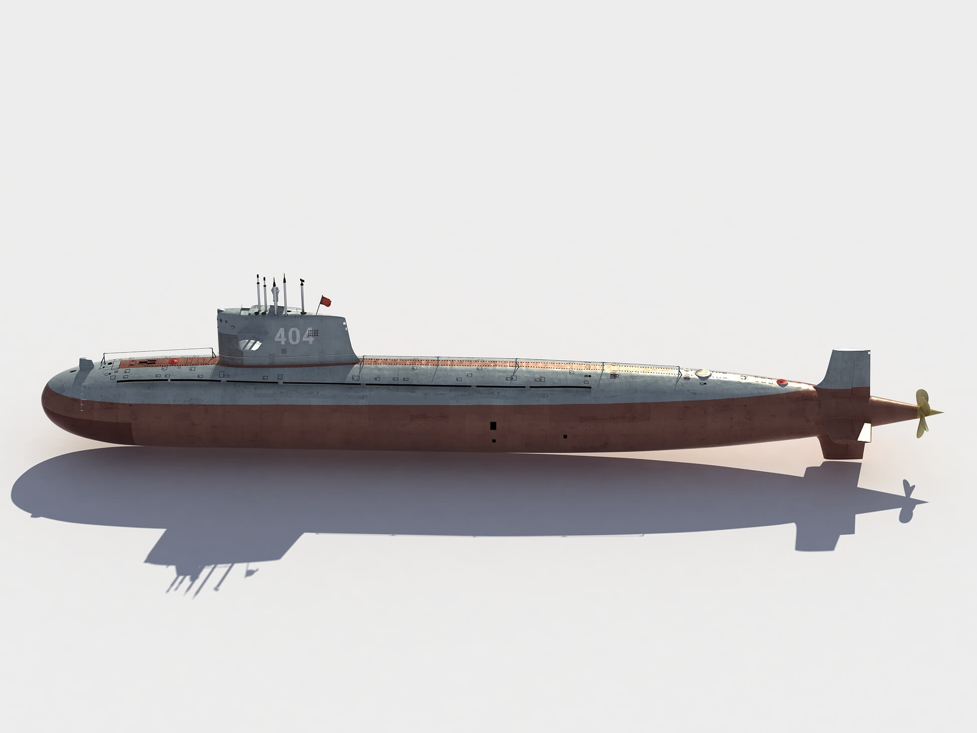 Type 091 Han Class Submarine - 3D Model by FiniasK