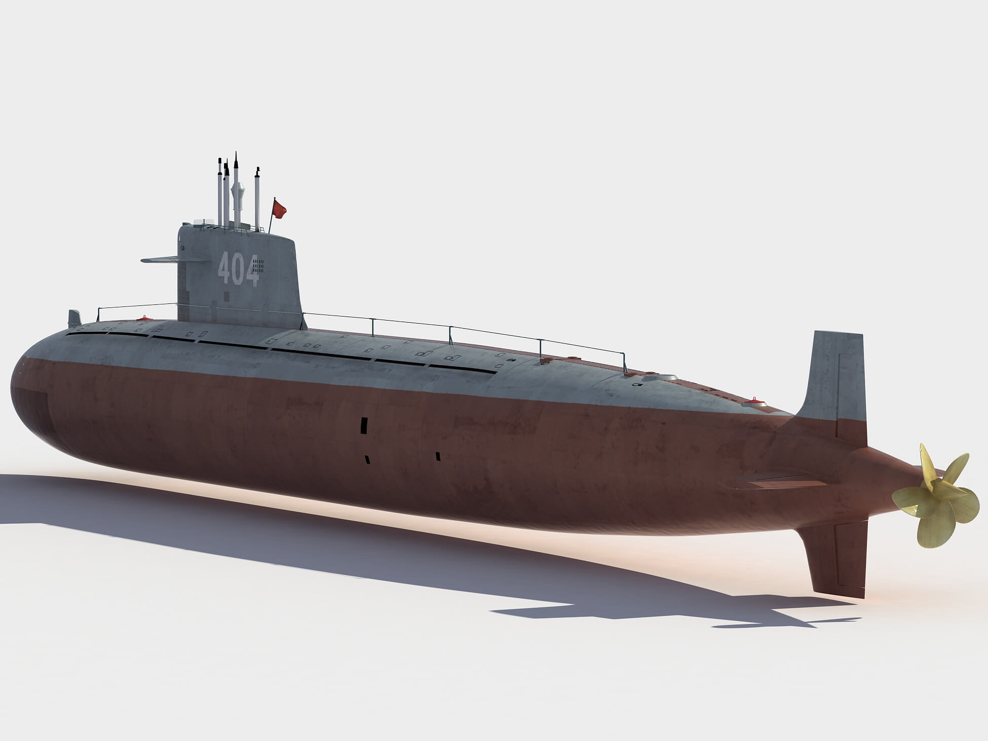 Type 091 Han Class Submarine - 3D Model by FiniasK