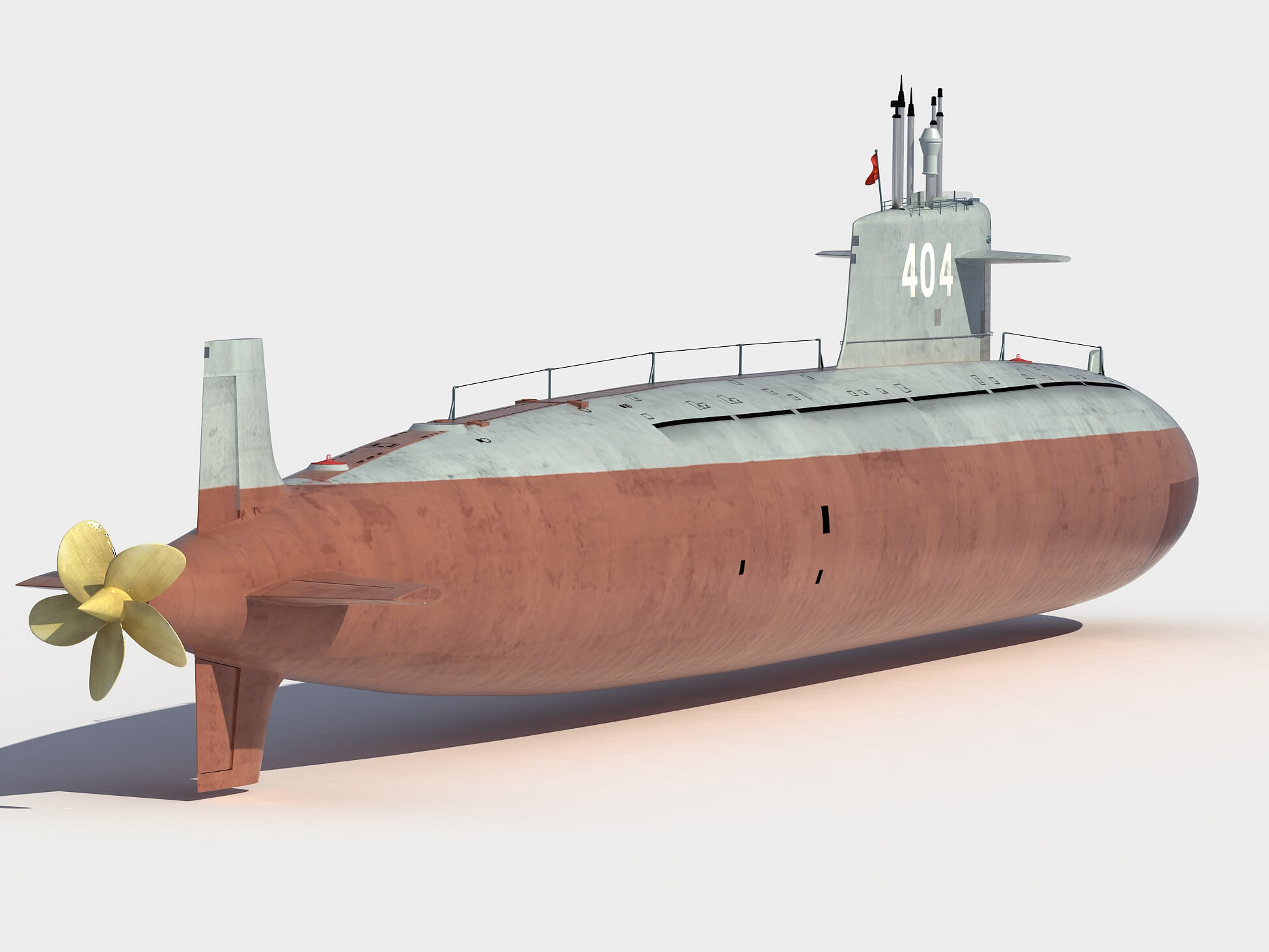 Type 091 Han Class Submarine - 3D Model by FiniasK