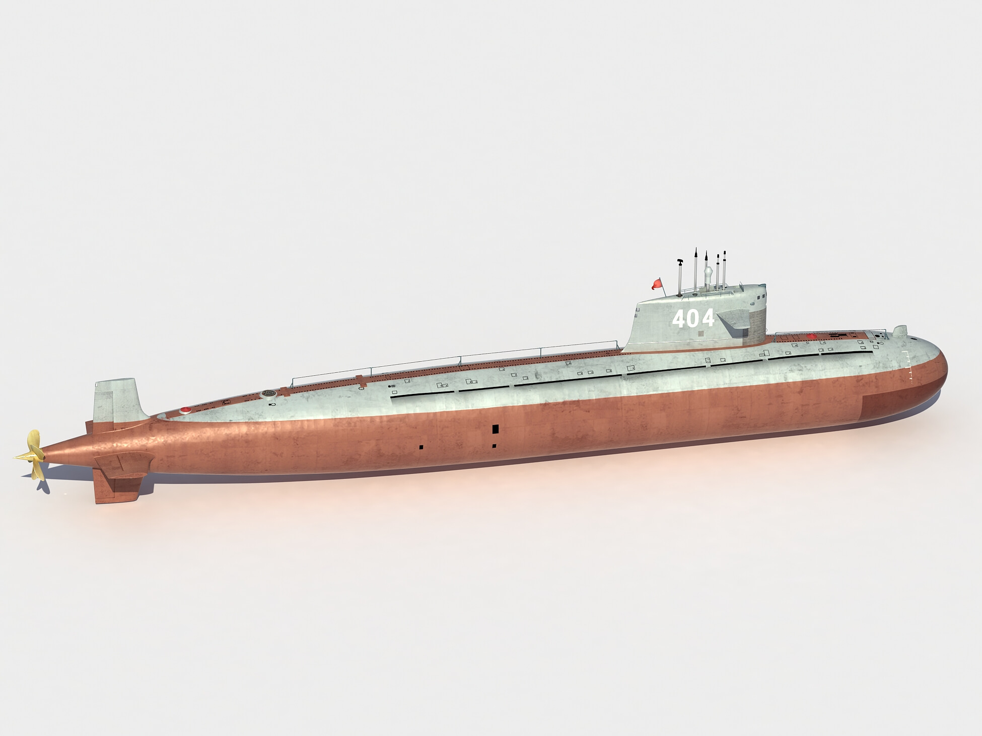 Type 091 Han Class Submarine - 3D Model by FiniasK
