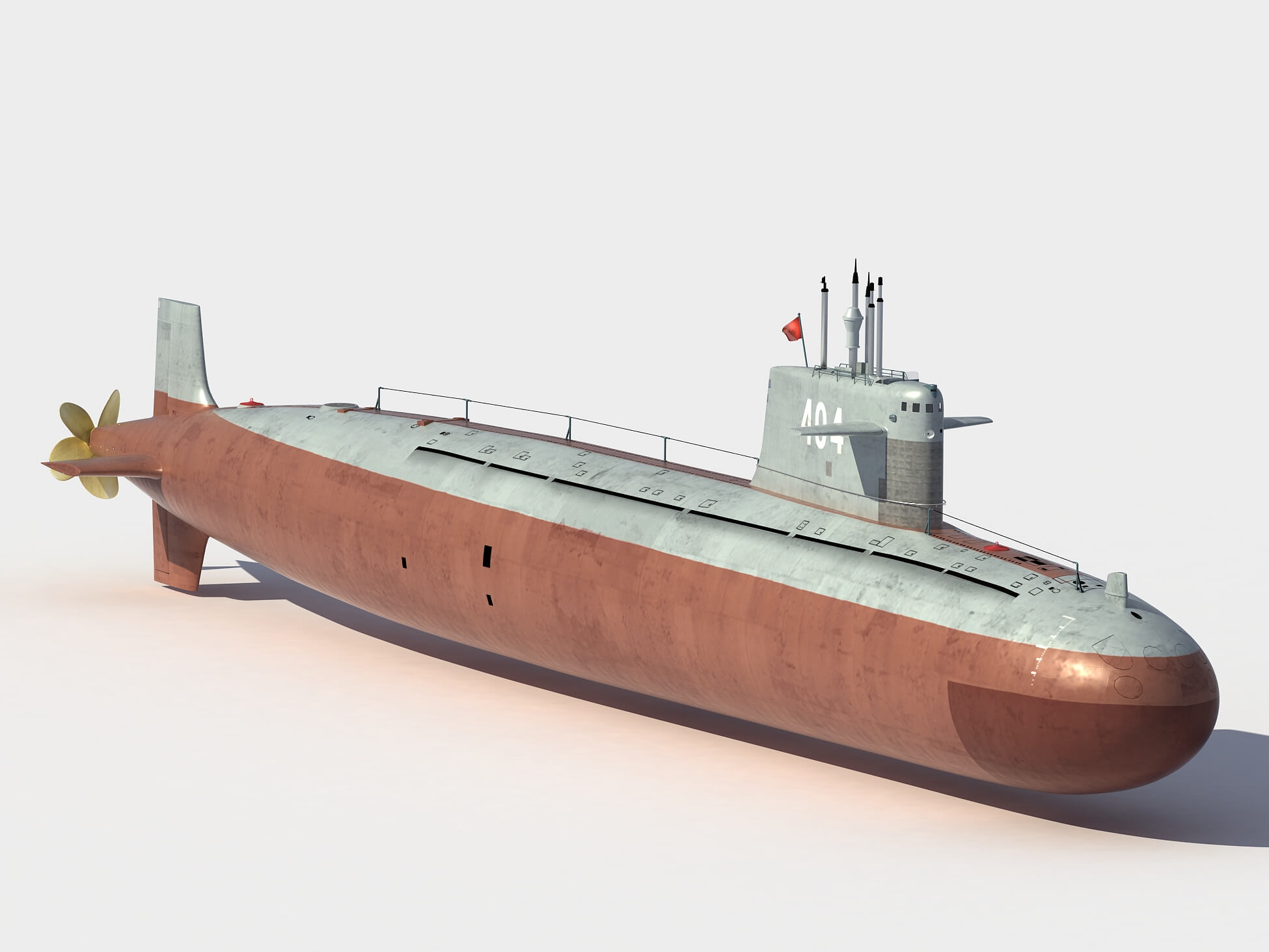 Type 091 Han Class Submarine - 3D Model by FiniasK
