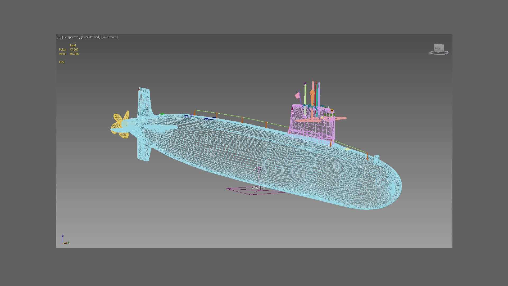 Type 091 Han Class Submarine - 3D Model by FiniasK