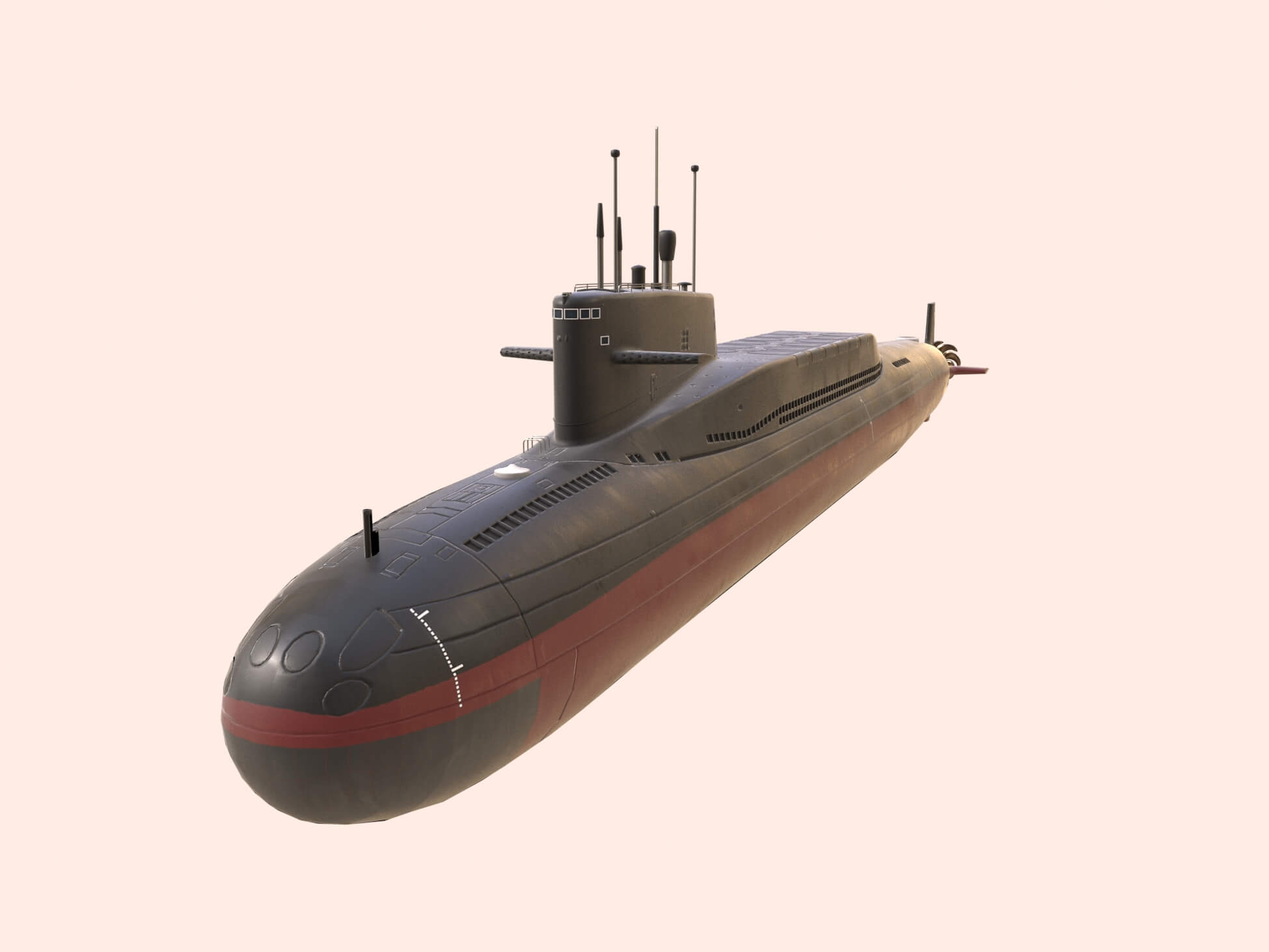 Type 092 Xia Class Submarine - 3D Model by FiniasK