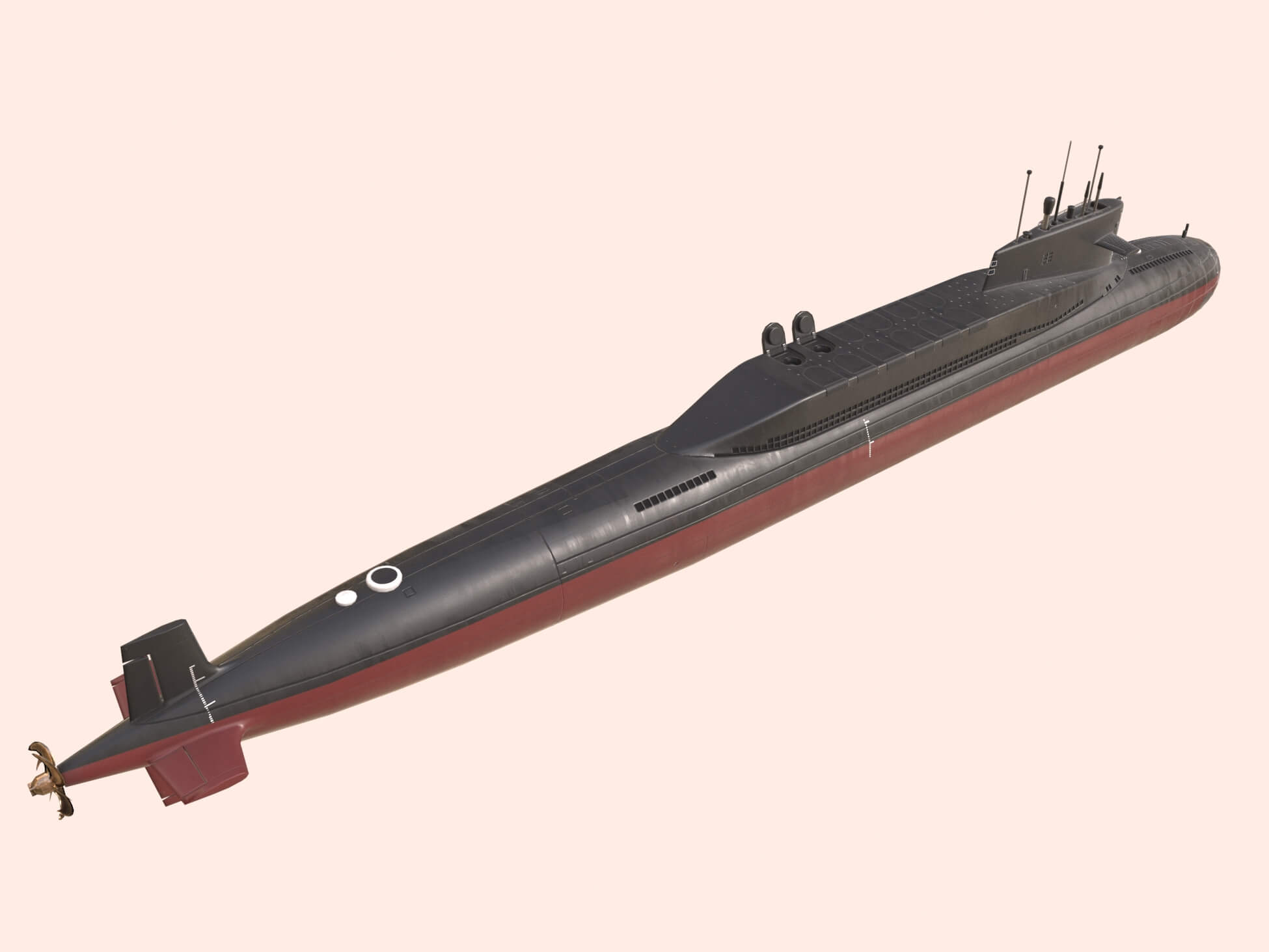 Type 092 Xia Class Submarine - 3D Model by FiniasK