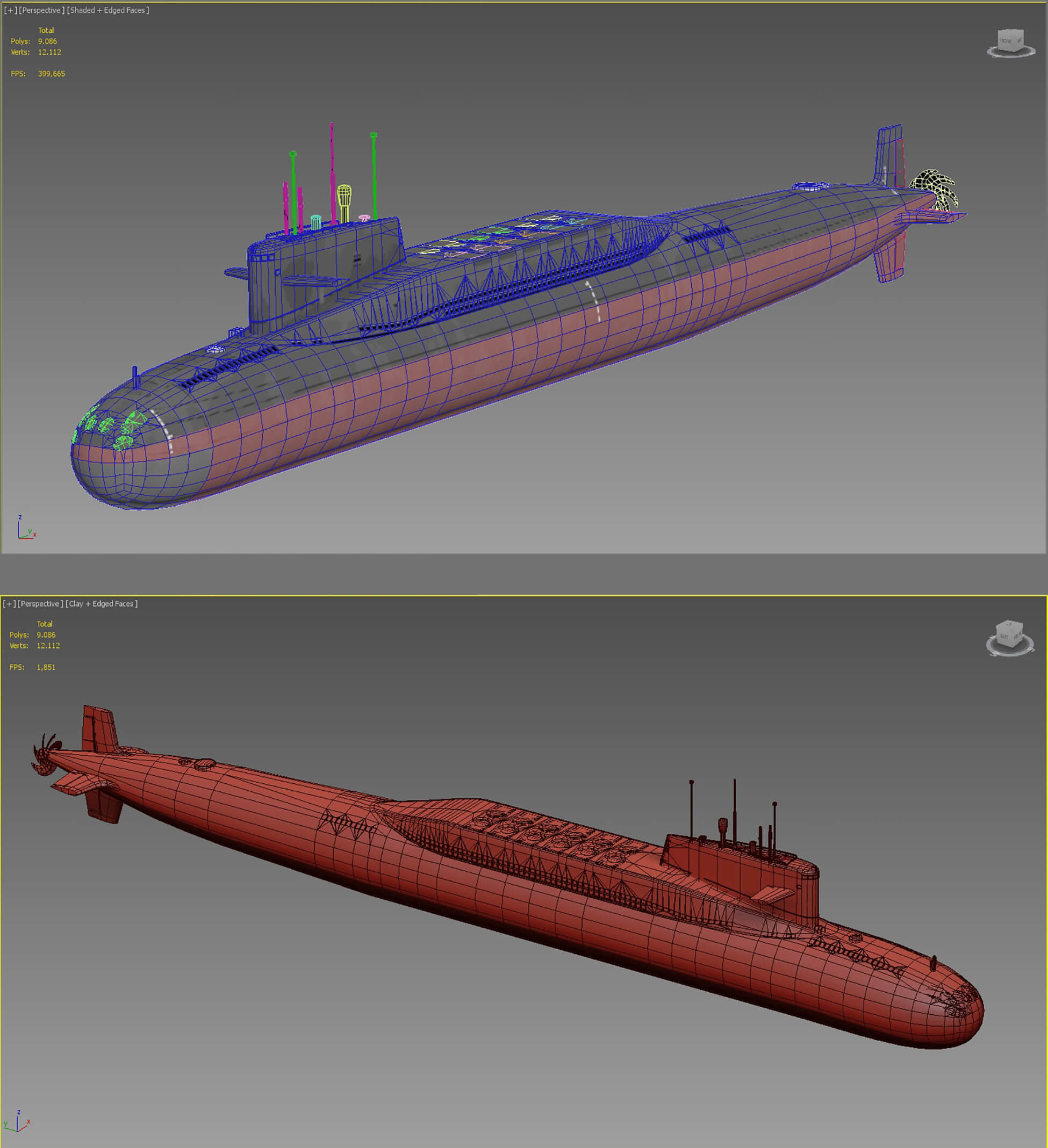 Type 092 Xia Class Submarine - 3D Model by FiniasK