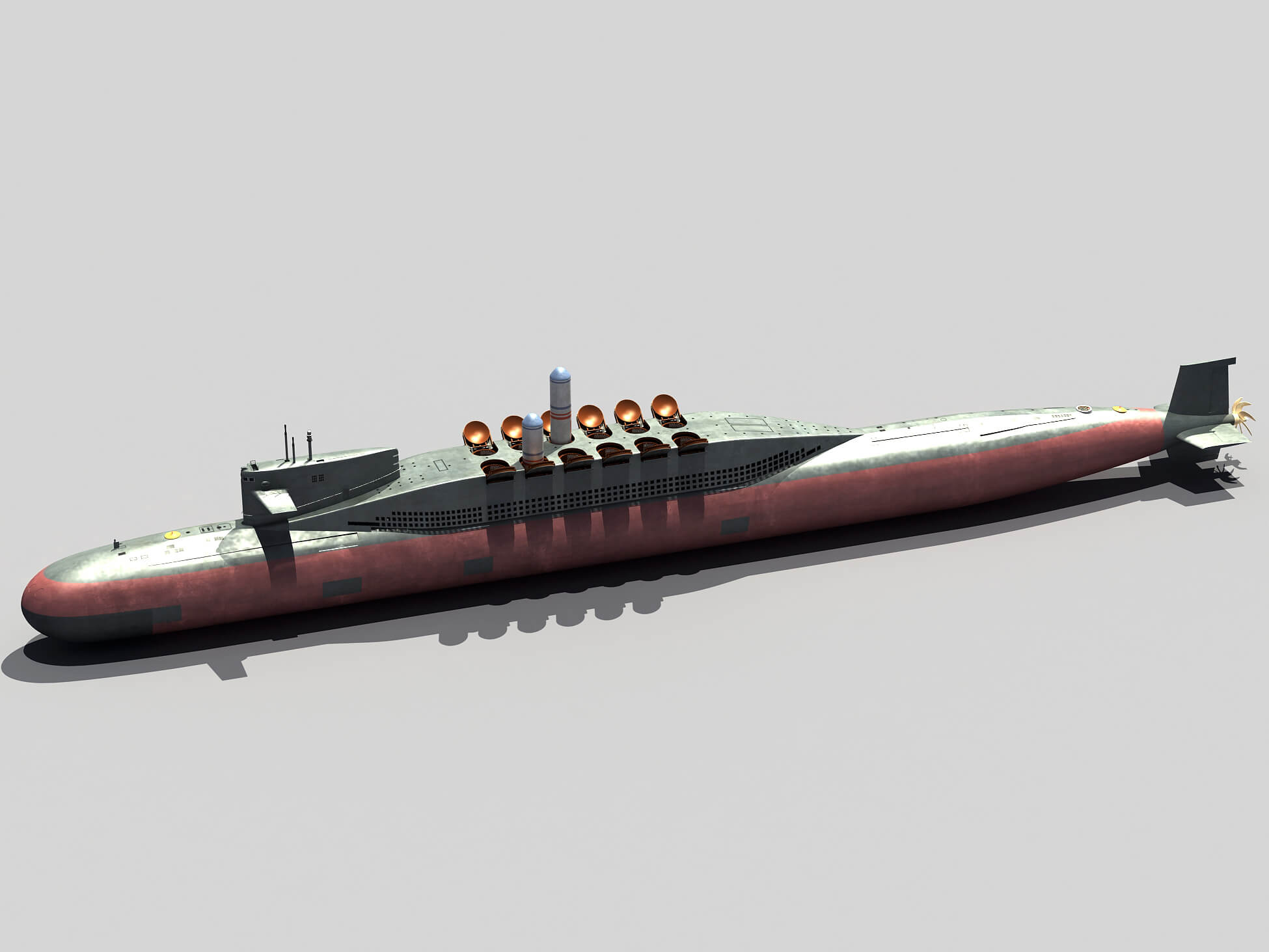 Type 094 Jin Class Submarine - 3D Model by FiniasK