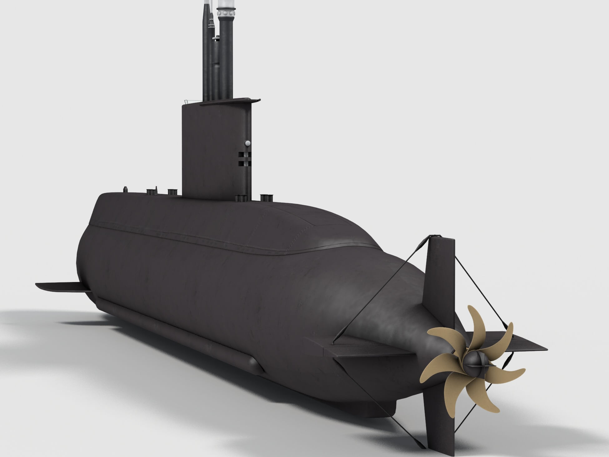 Type 209-1400 Submarine 3D Model by FiniasK