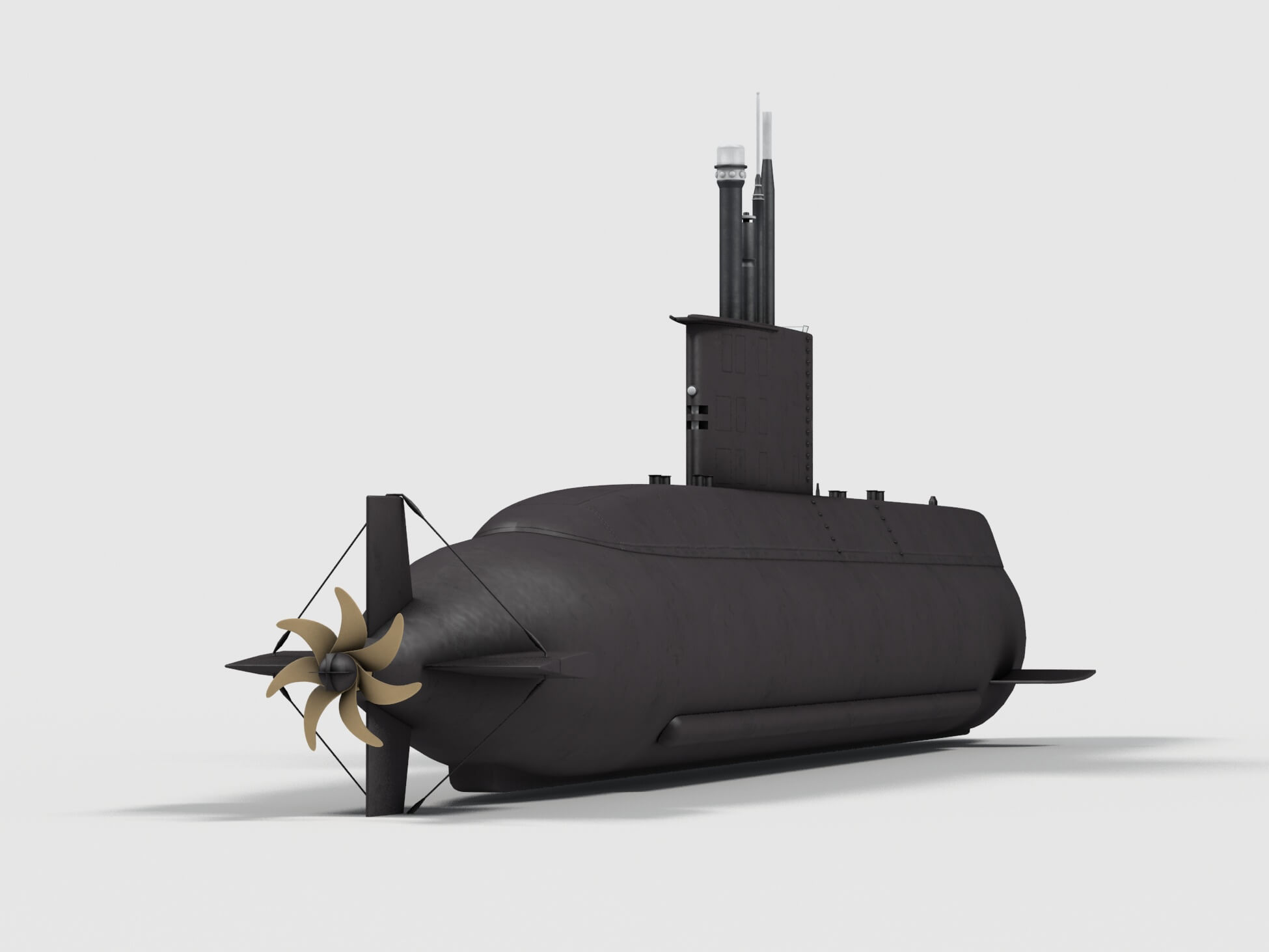 Type 209-1400 Submarine 3D Model by FiniasK
