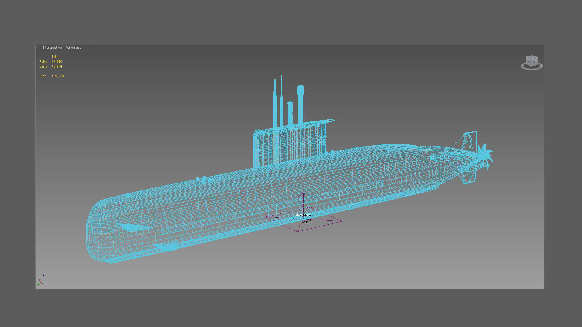 Type 209-1400 Submarine 3D Model by FiniasK