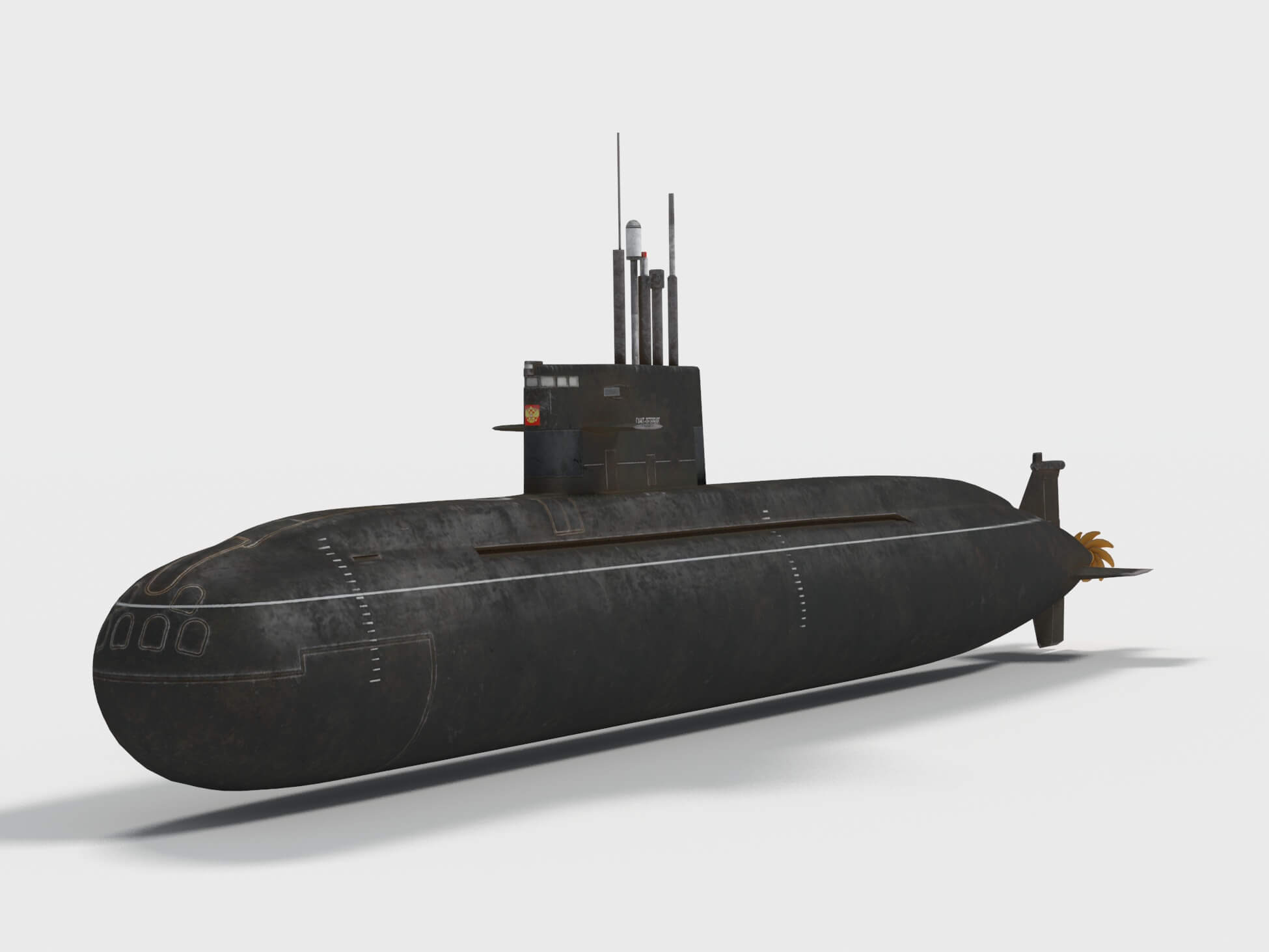 Type 677 Saint Petesburg B-585 Lada Class Submarine 3D Model by FiniasK