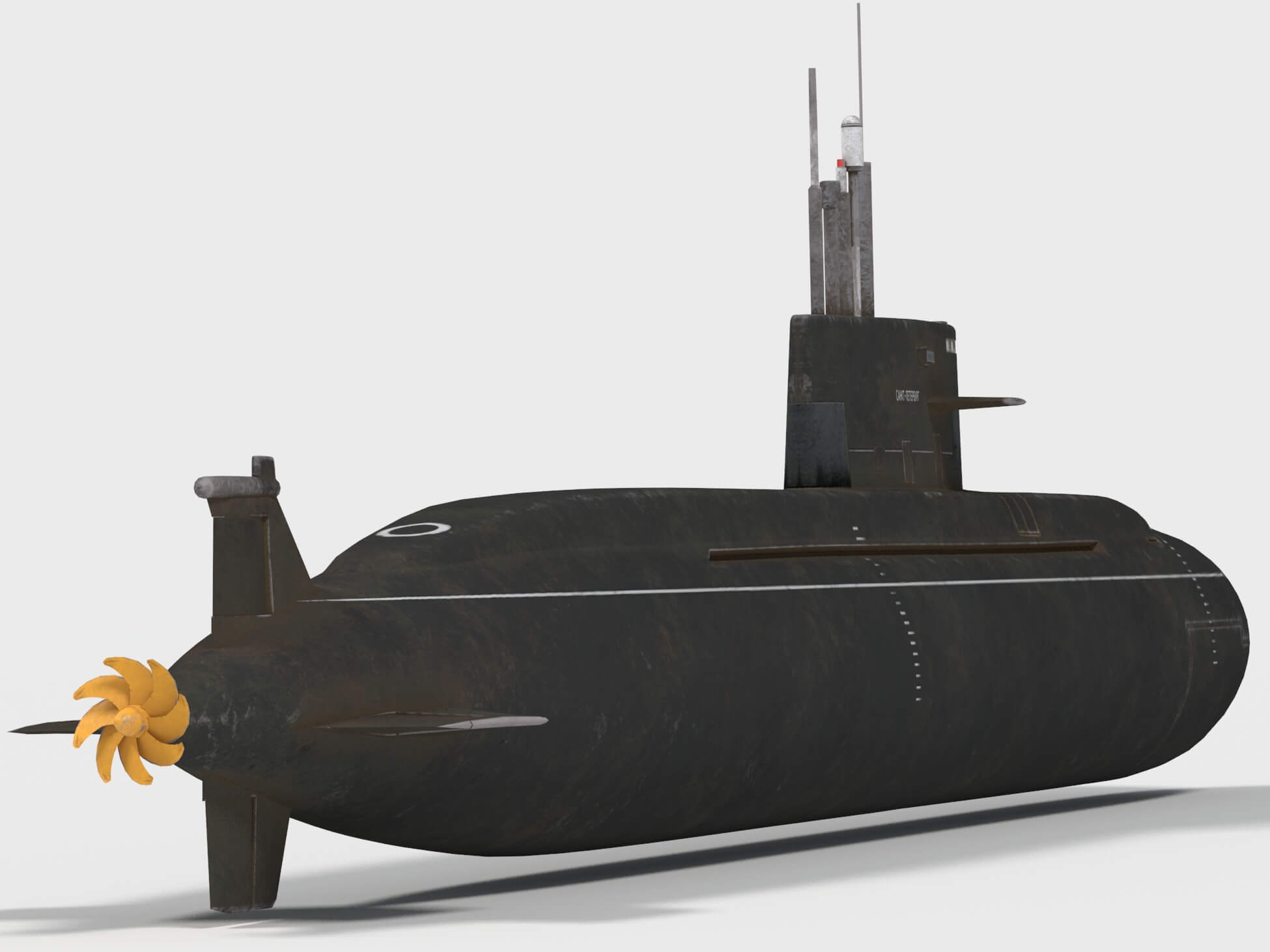 Type 677 Saint Petesburg B-585 Lada Class Submarine 3D Model by FiniasK