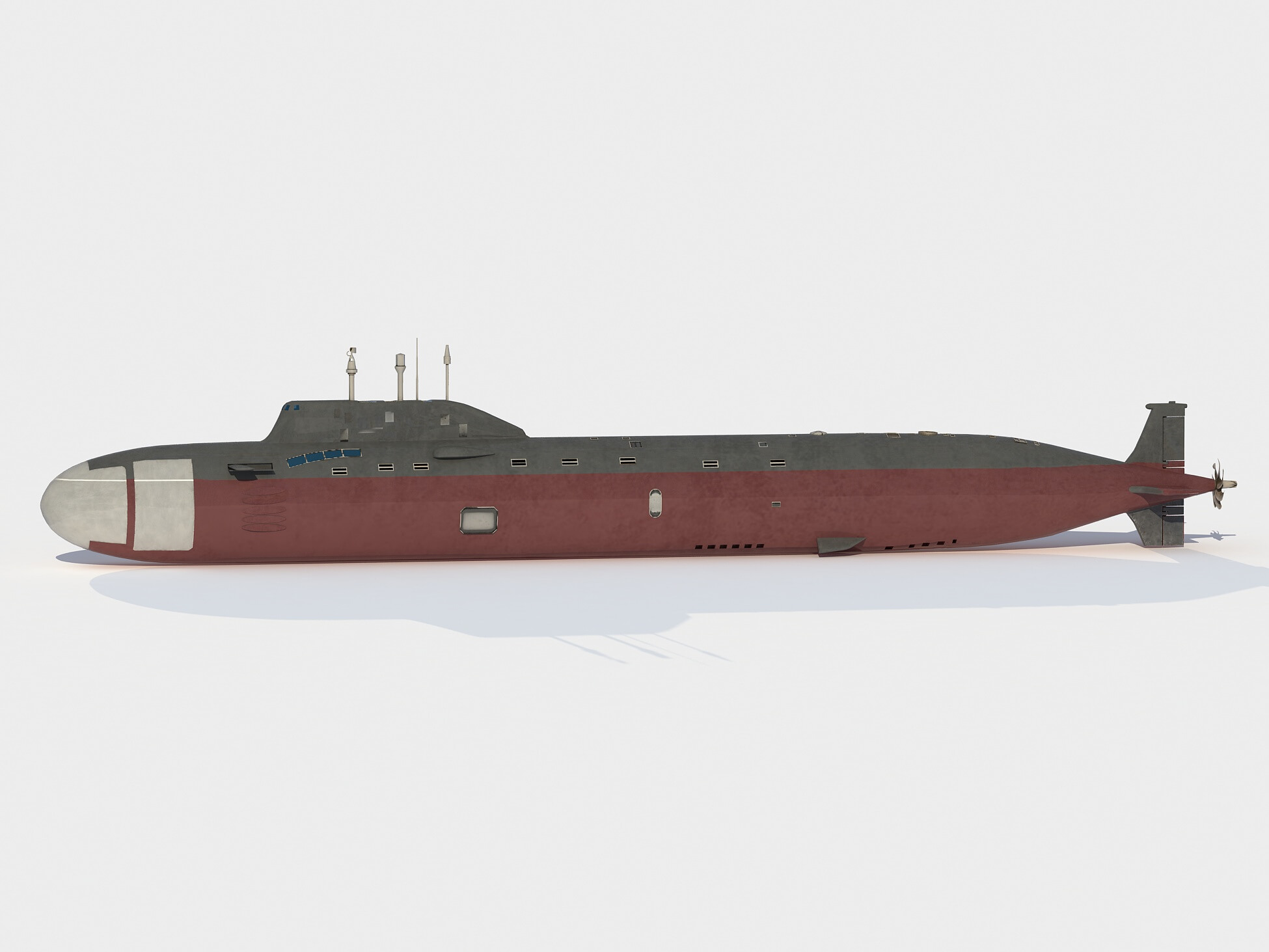 Type 885 Yasen Class Submarine - 3D Model by FiniasK
