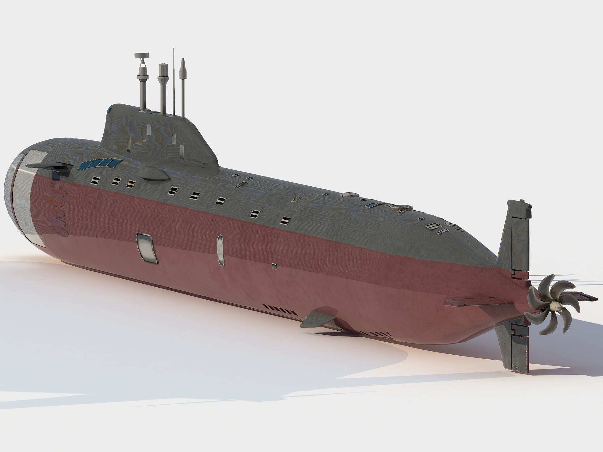 Type 885 Yasen Class Submarine - 3D Model by FiniasK