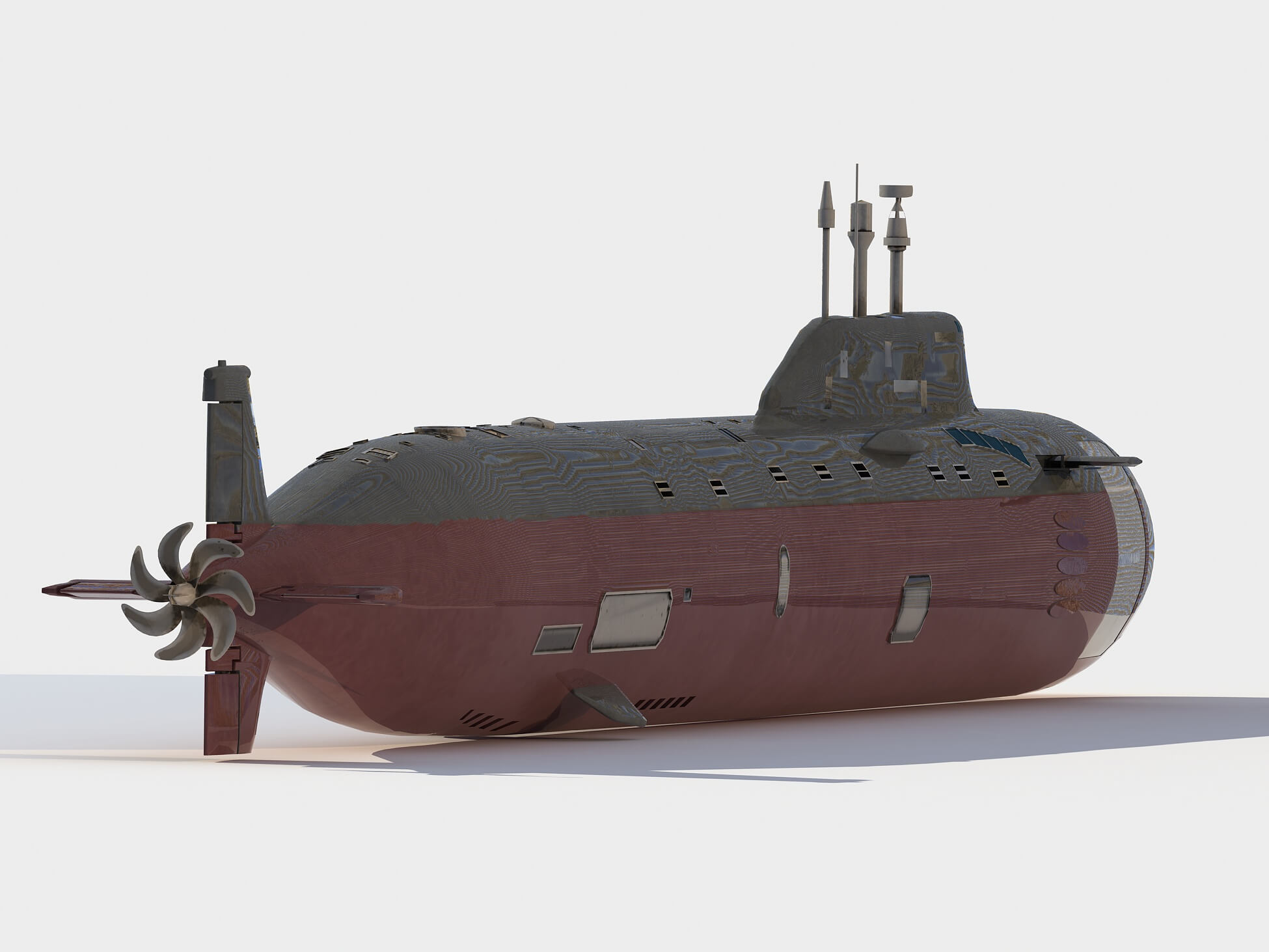 Type 885 Yasen Class Submarine - 3D Model by FiniasK