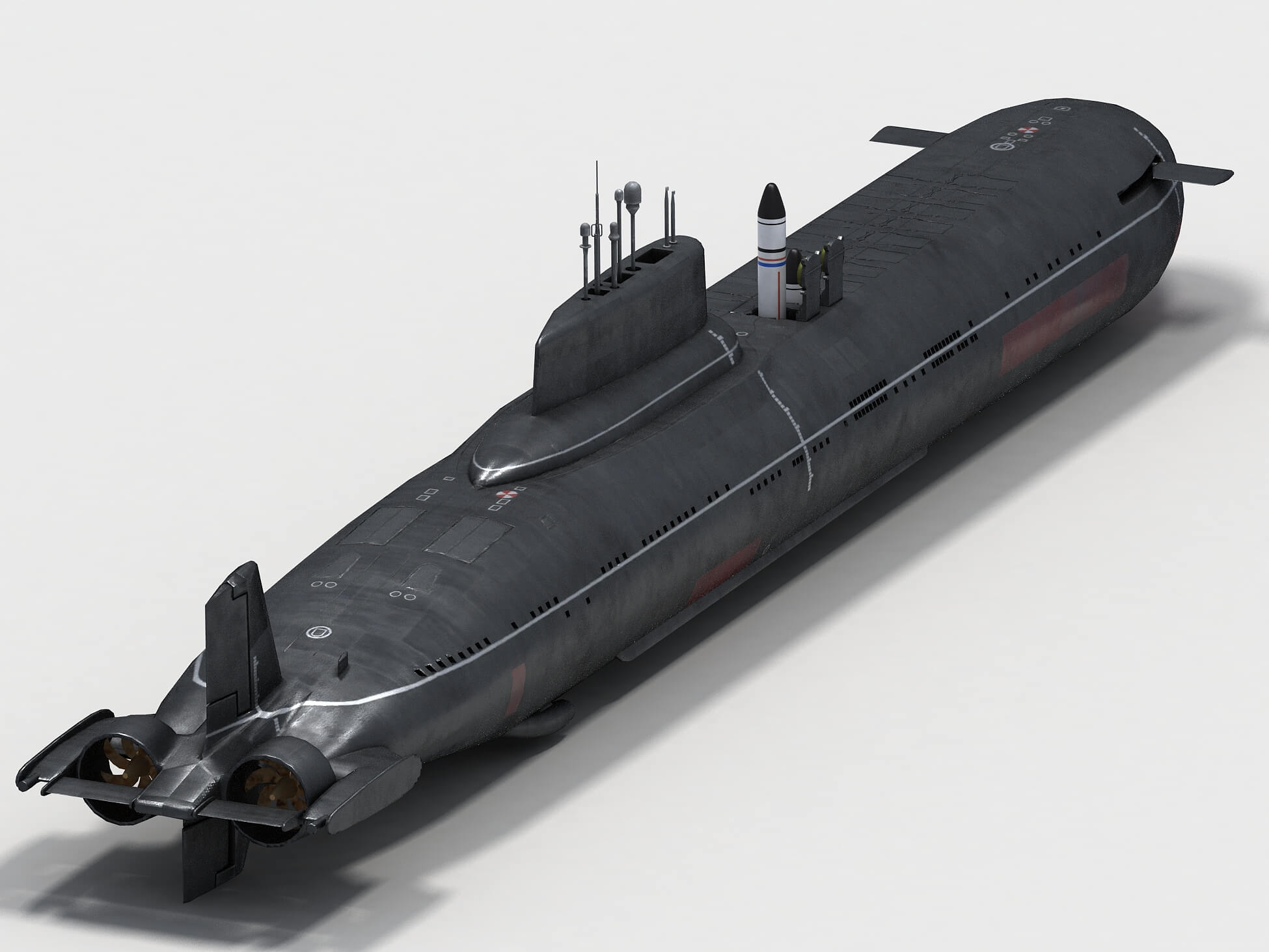 Type 941 Typhoon Class Submarine - 3D Model by FiniasK