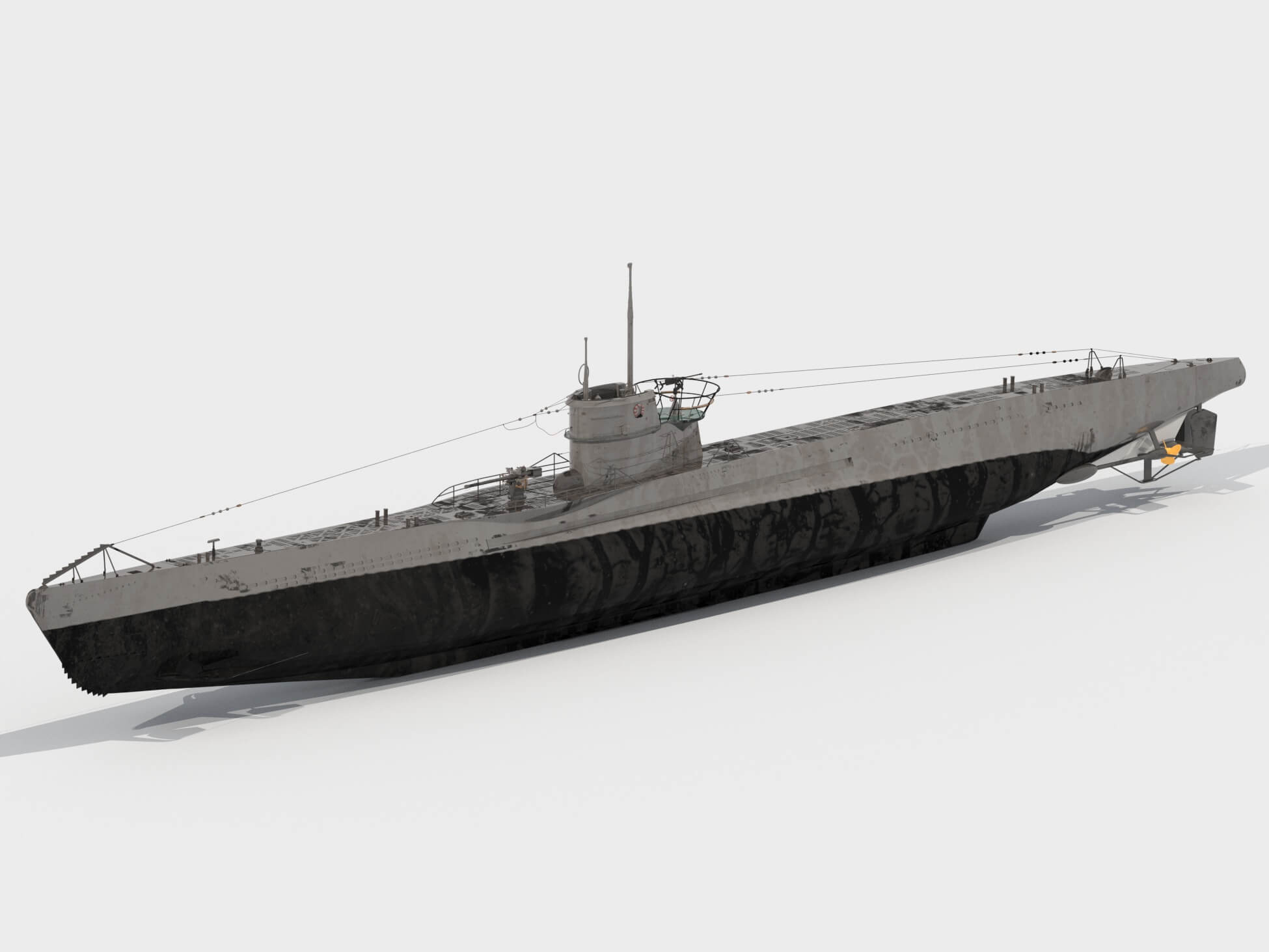 Uboat Type VII C Submarine - 3D Model by FiniasK