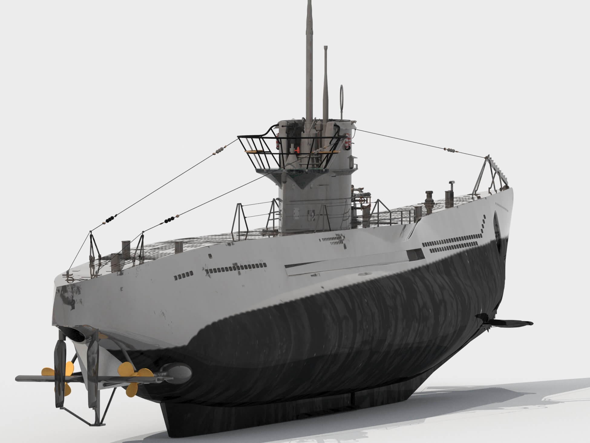 Uboat Type VII C Submarine - 3D Model by FiniasK