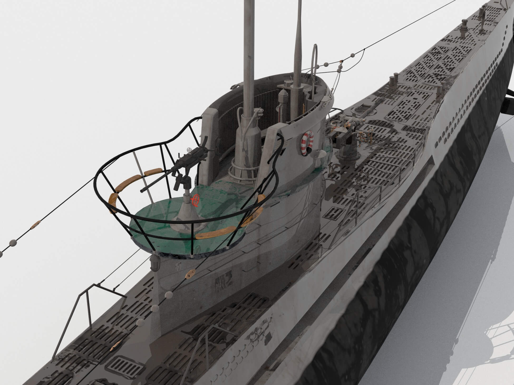Uboat Type VII C Submarine - 3D Model by FiniasK