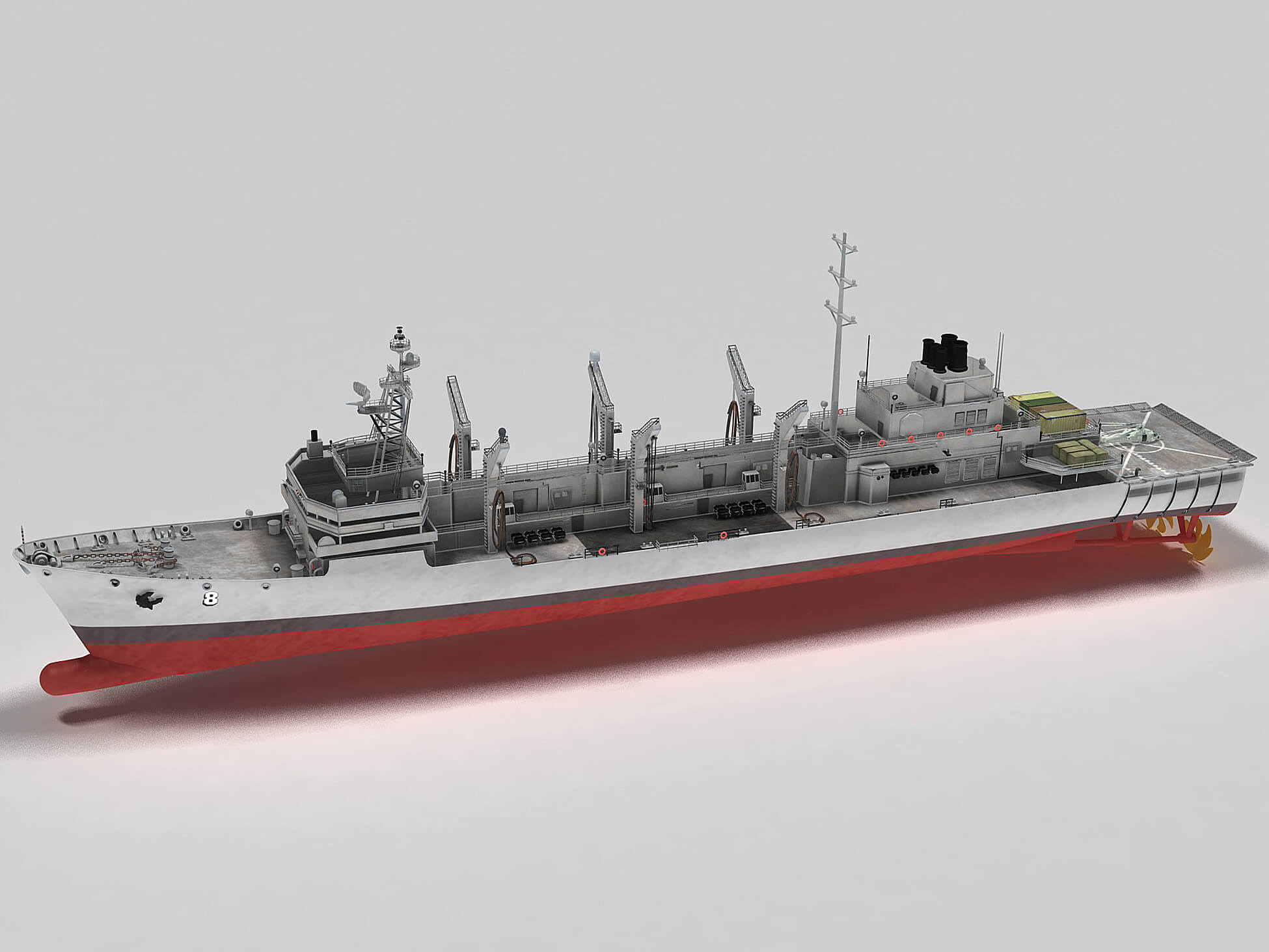 USNS Arctic (T-AOE-8) Supply Ship 3D Model by FiniasK