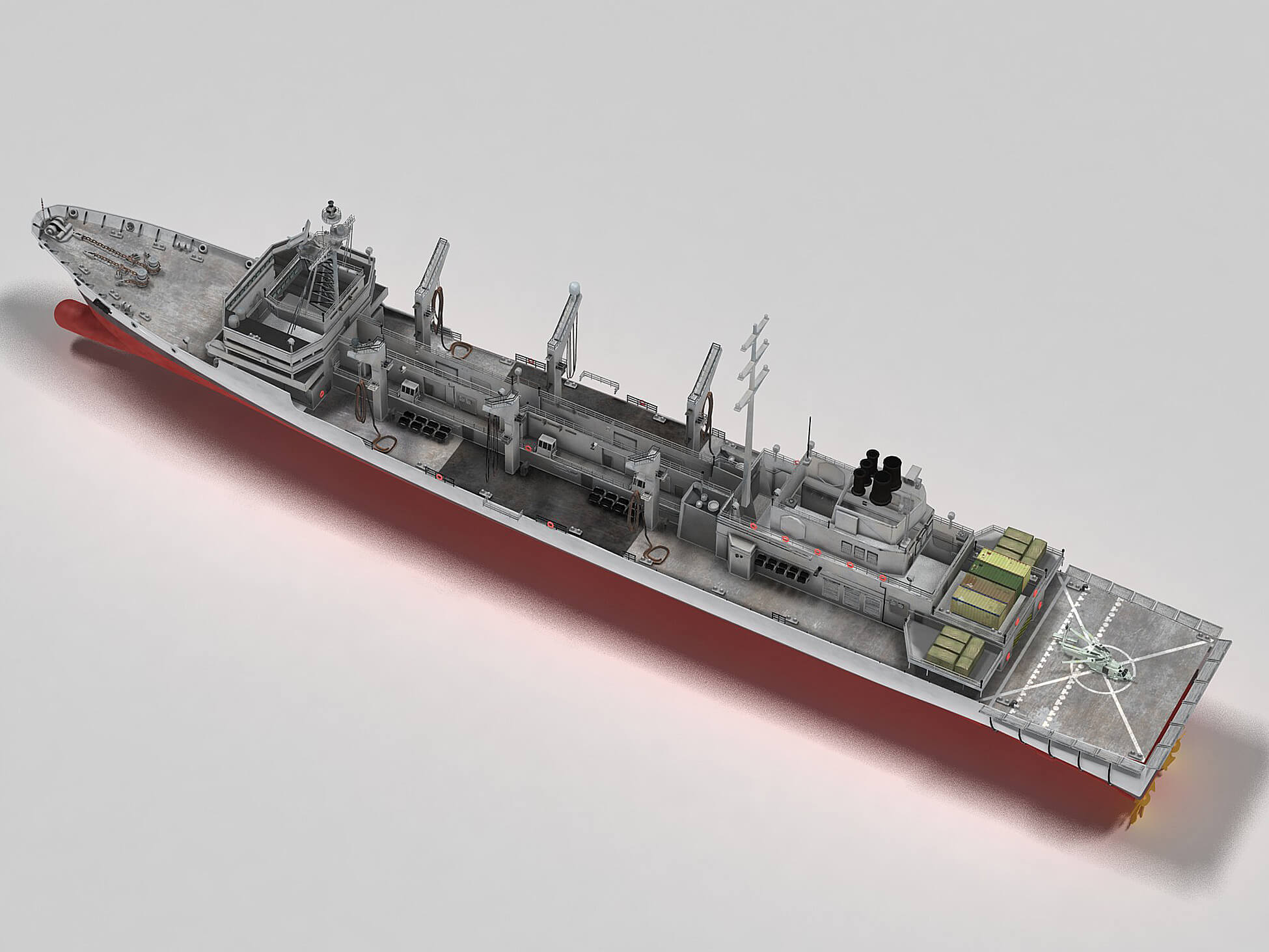 USNS Arctic (T-AOE-8) Supply Ship 3D Model by FiniasK