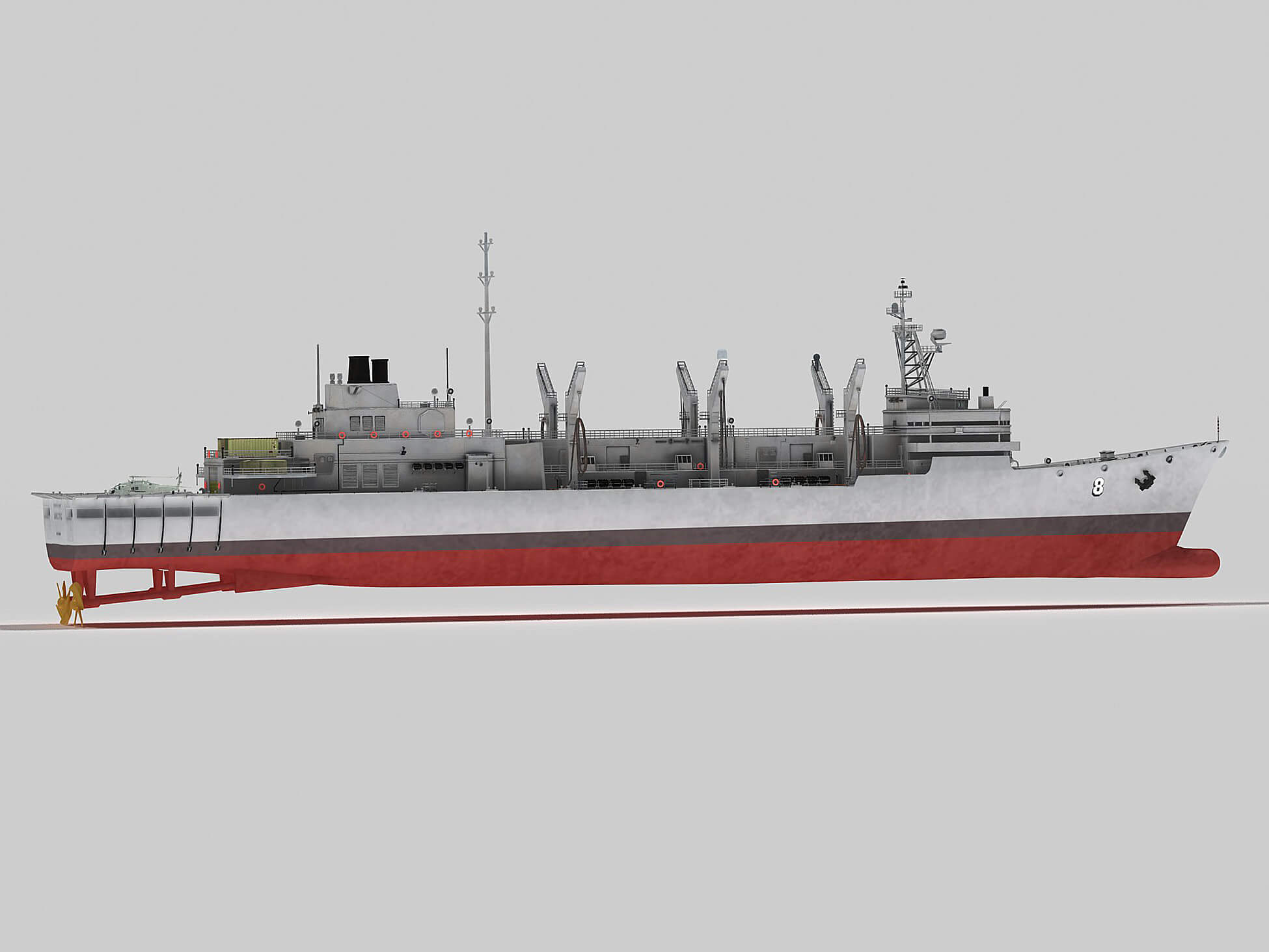 USNS Arctic (T-AOE-8) Supply Ship 3D Model by FiniasK