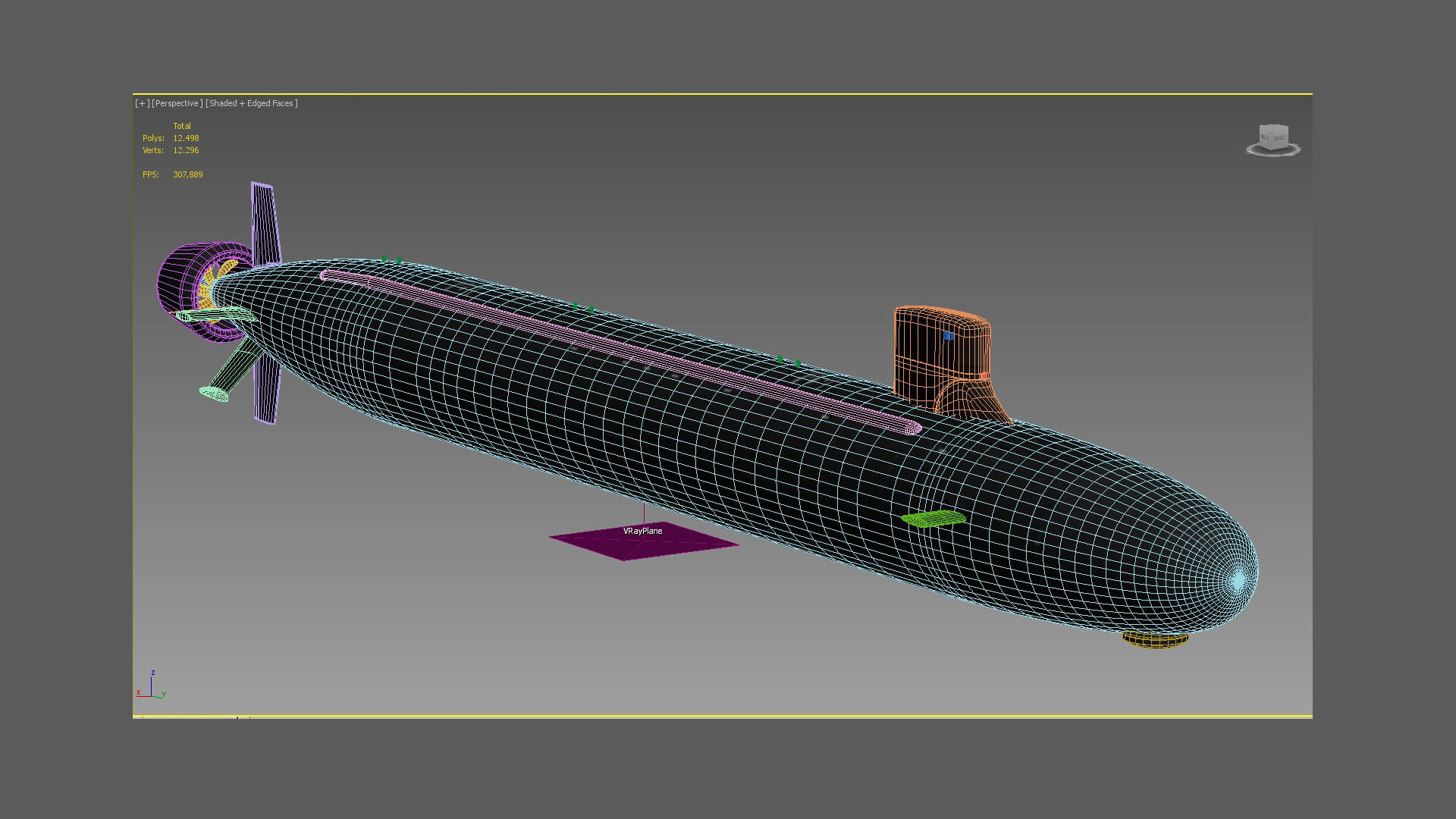 Virginia Class Submarine - 3D Model by FiniasK