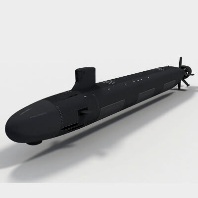 Virginia Class Submarine - 3D Model by FiniasK