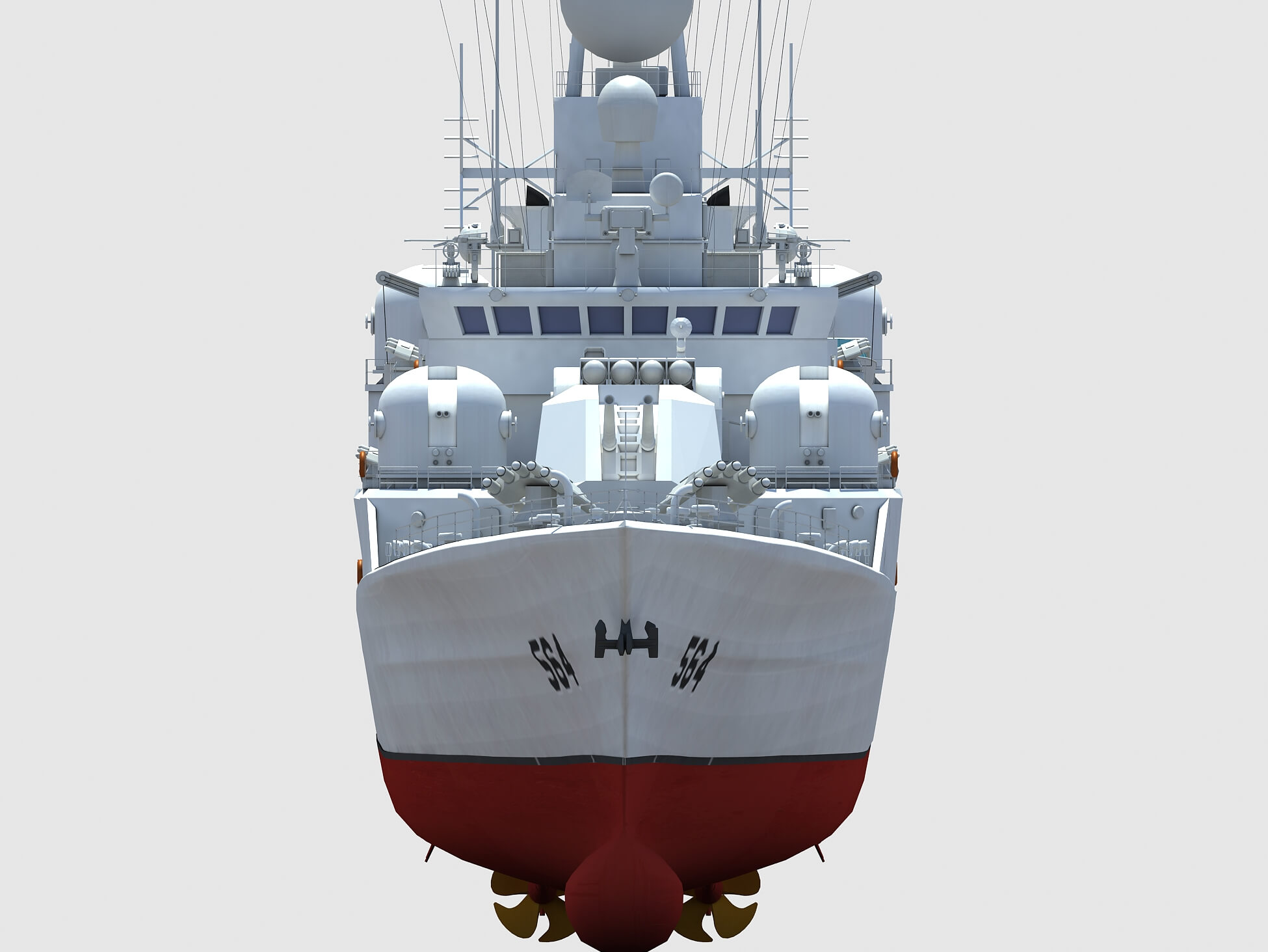 Yichang 564 Type 053H3 Jiangwei II Class Frigate - 3D Model by FiniasK